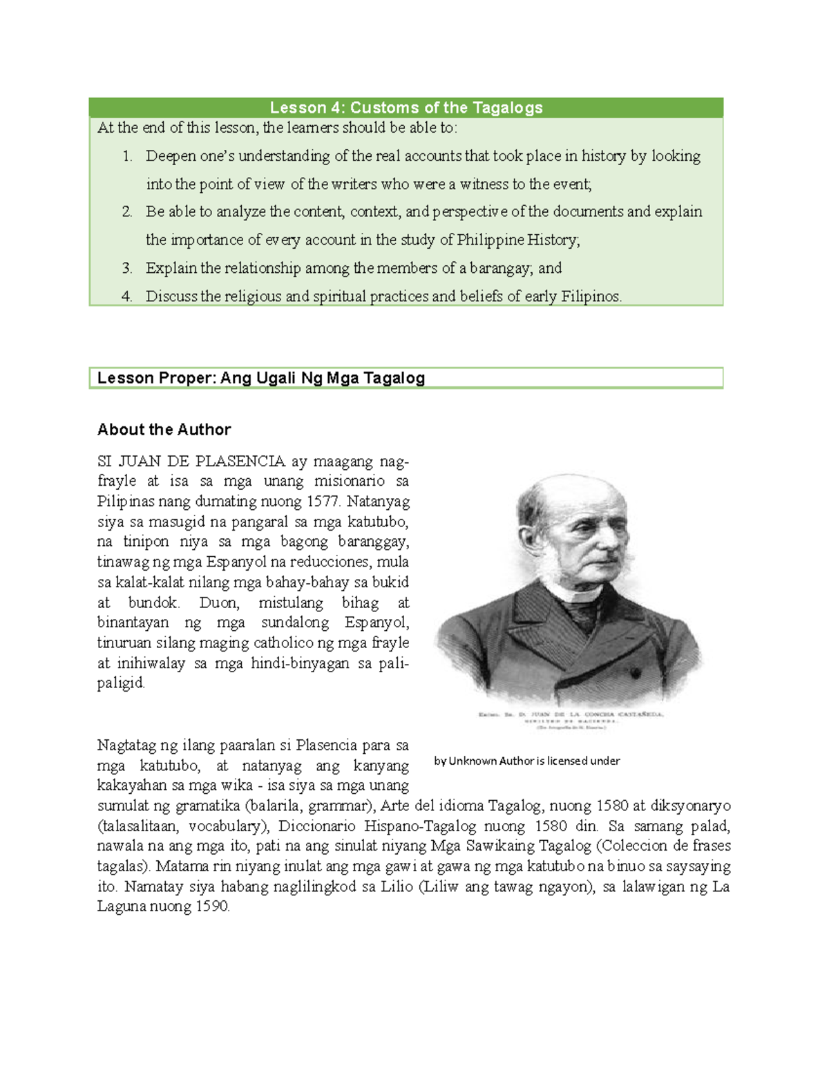 Module 4- Customs of the Tagalogs - Readings in Philippine History ...