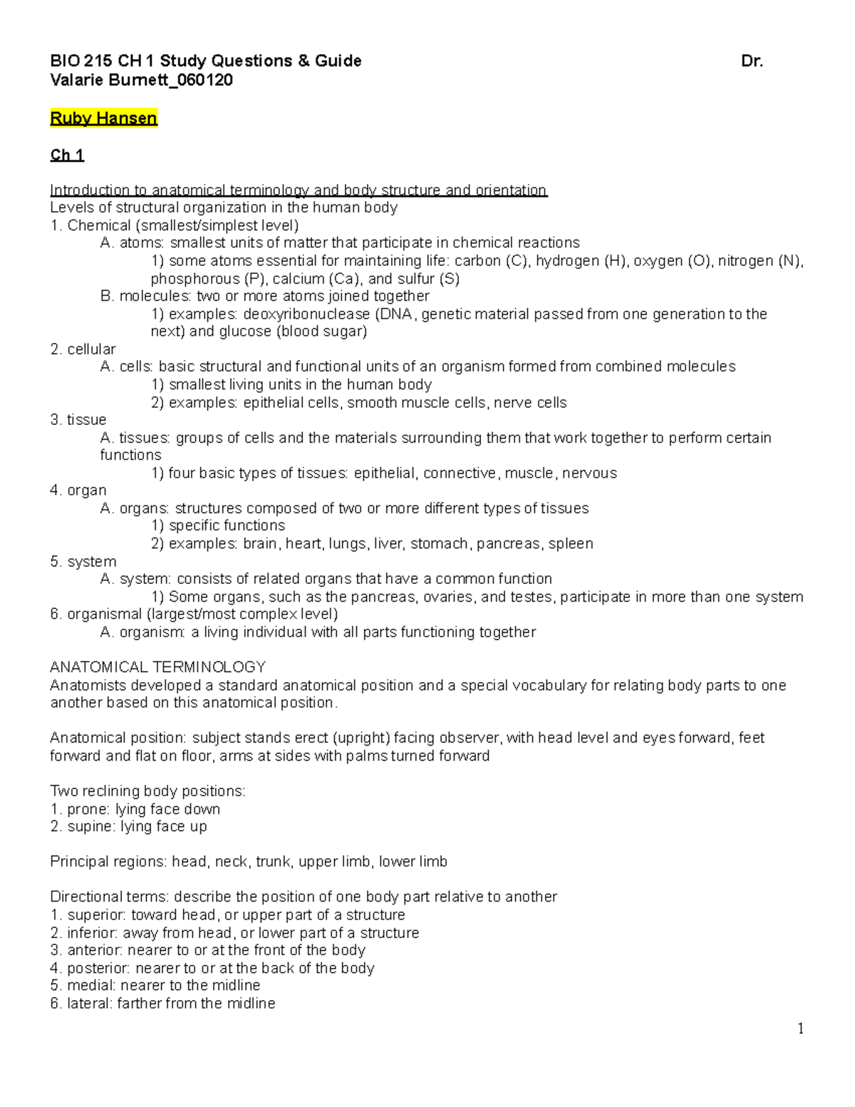 Hansen Ruby SQ1 - Chapter 1 full notes - Valarie Burnett_ Ruby Hansen ...