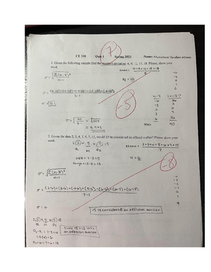 CE 310 Project Part 1 - CE 310: Probability, Statistics and Decision ...