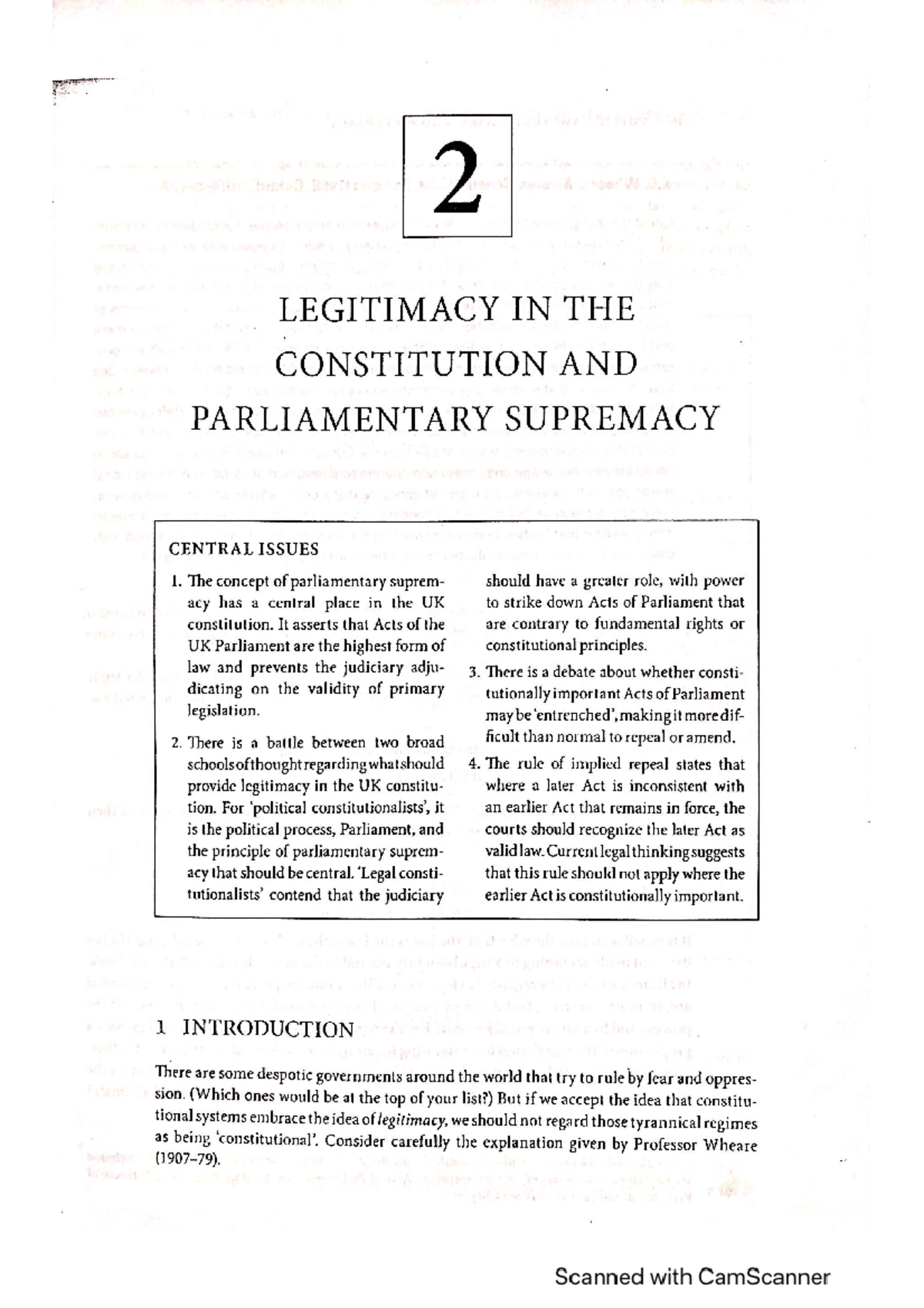 Parliamentary supremacy by Andrew le Sue - Administrative Law - Studocu
