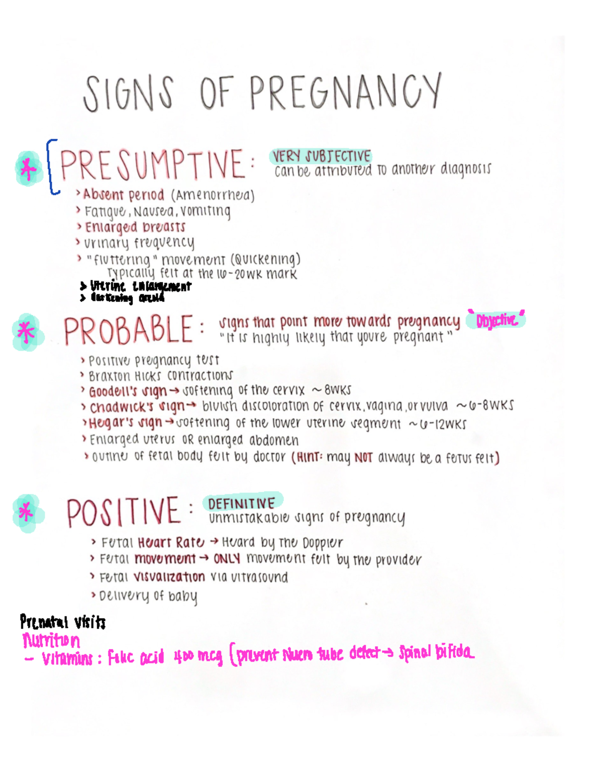 Maternity Bundle 2 - notes - NR-327 - uterine enlargement darkening ...