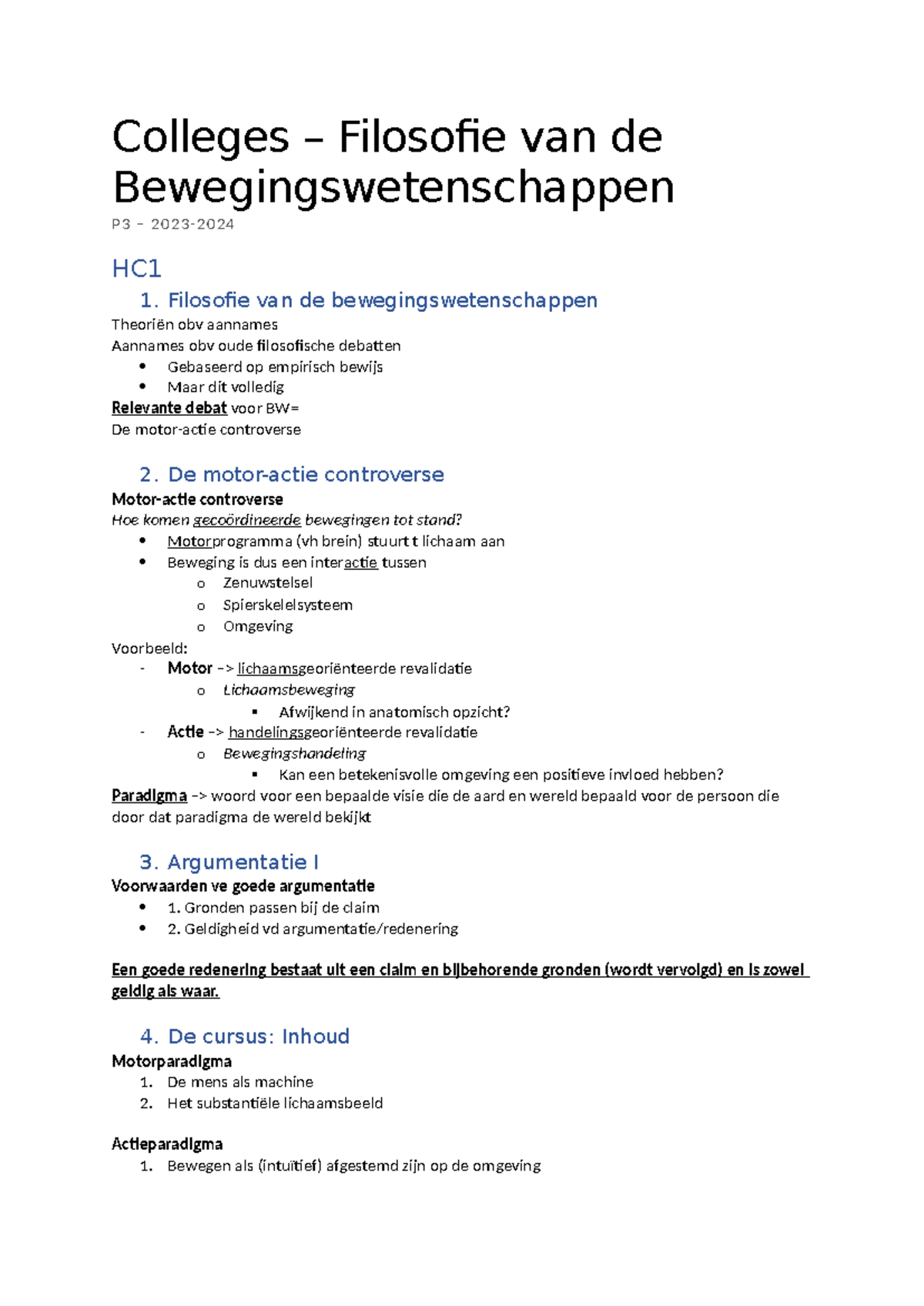 Colleges FIL 23-24 - Colleges – Filosofie van de Bewegingswetenschappen ...
