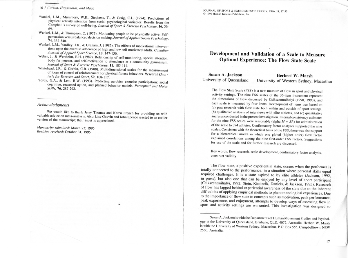 Flow-state-scale 004 - Notes - Psychology - Studocu