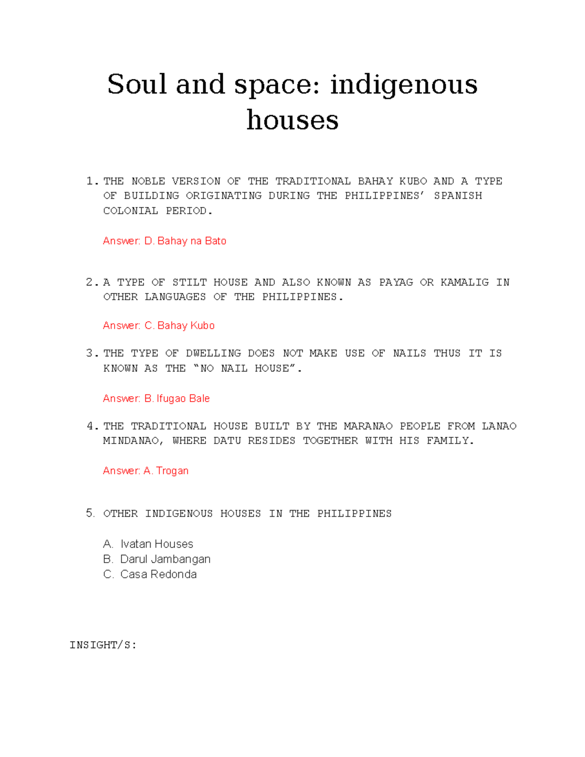 Soul and space - do not upload. - Soul and space: indigenous houses 1 ...
