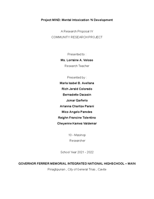 PR2 Module 1 - 1 PRACTICAL RESEARCH II LEARNING ACTIVITY SHEET 12 ...