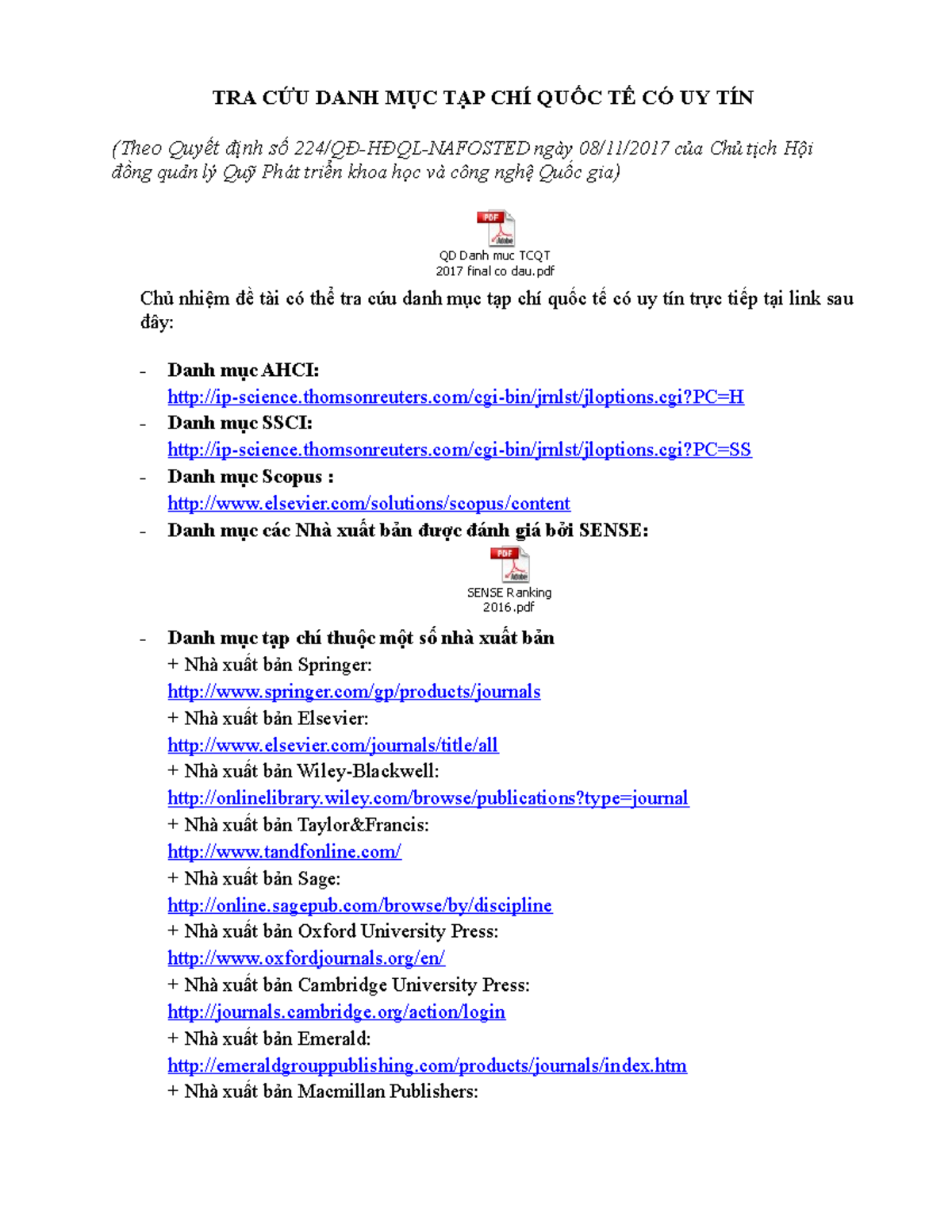 Huong dan tra cuu danh muc tap chi 2018 d2 - TRA CỨU DANH MỤC TẠP CHÍ ...