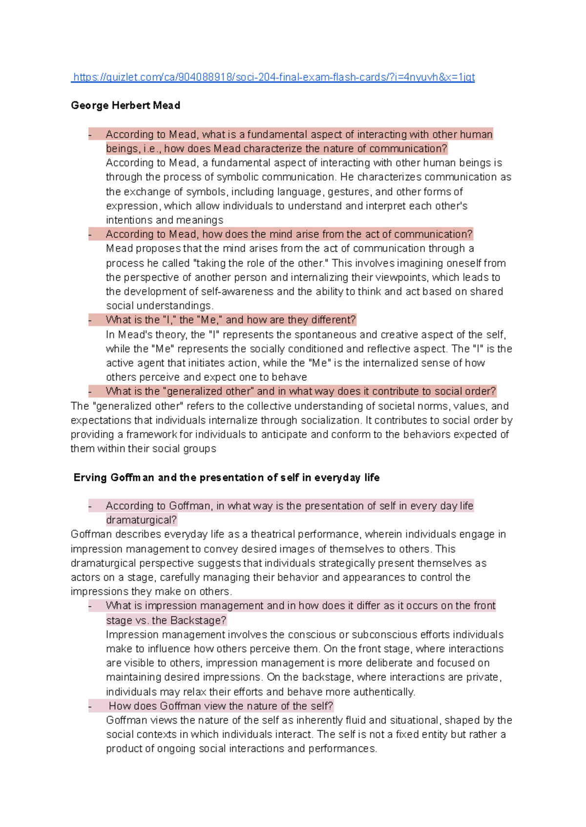 soci 204 final exam prep questions - - Studocu