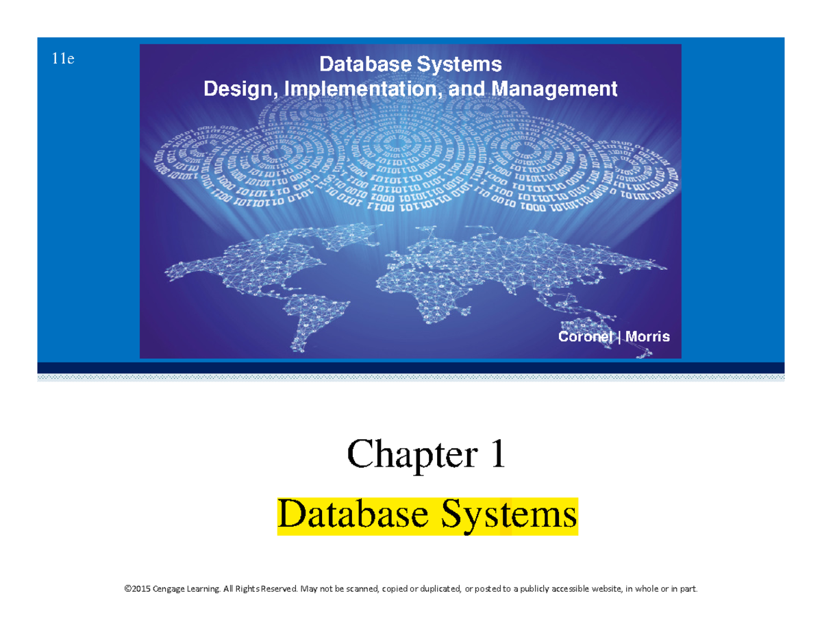 Coronel PPT Ch01 - Yeah 2 - Database Systems Design, Implementation, and Management Coronel ...