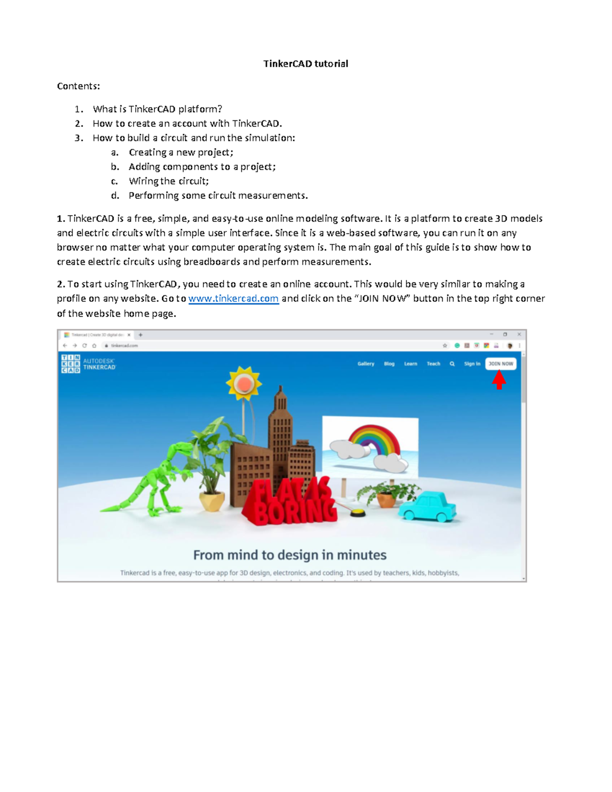 Tinkercad Tutorial - TinkerCAD tutorial Contents: What is TinkerCAD ...