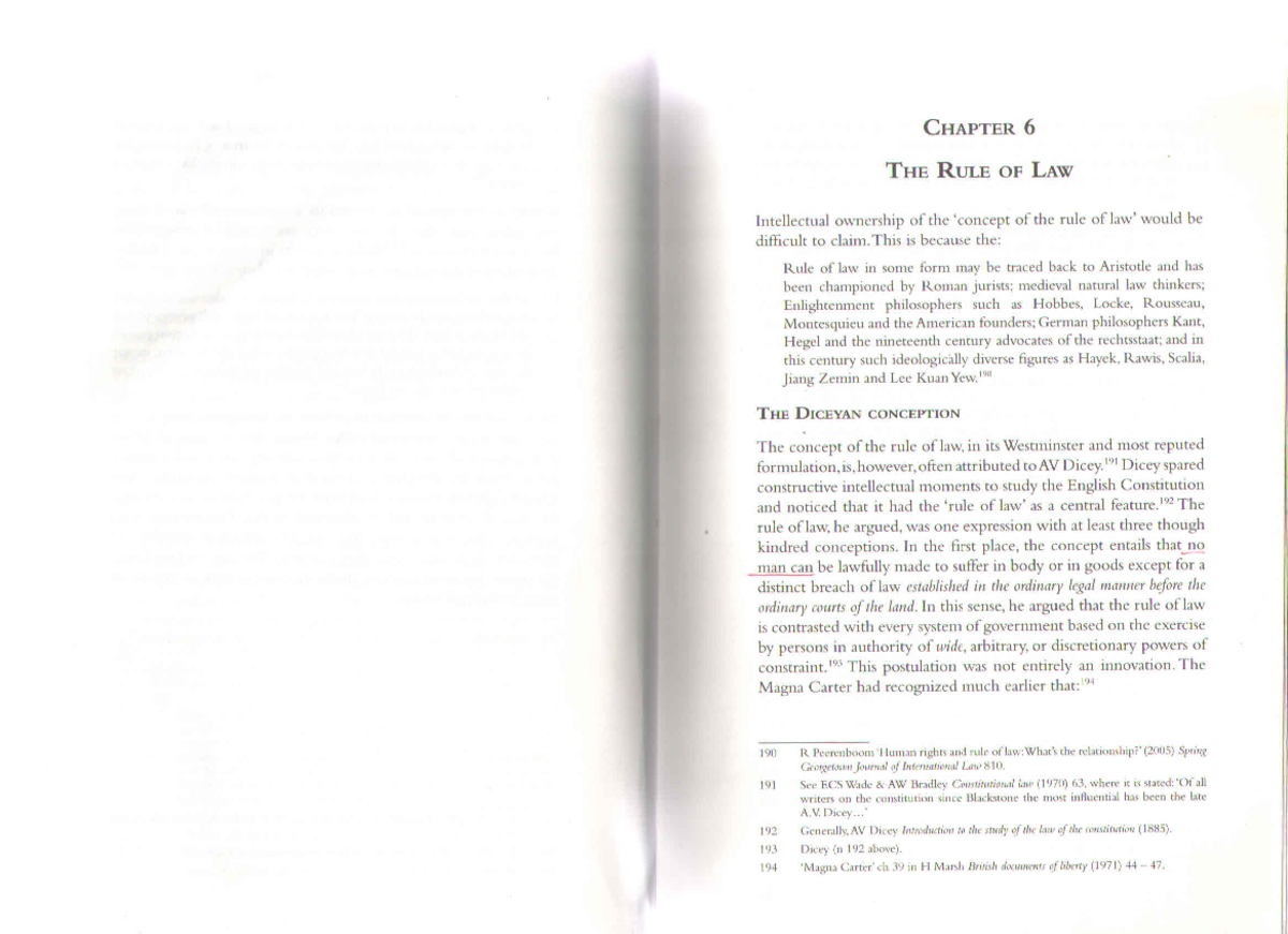 THE RULE OF LAW - school of law - Law - Studocu