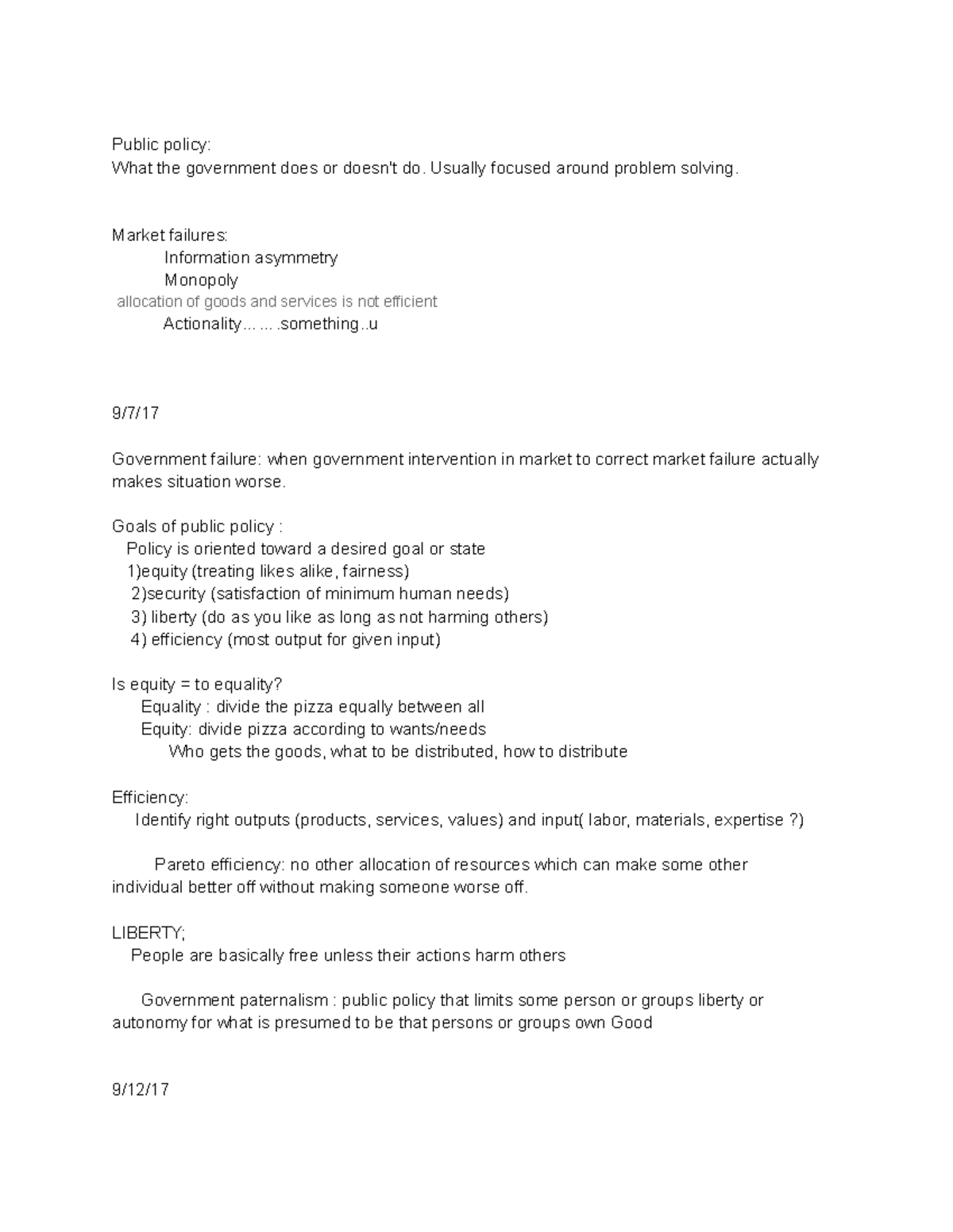 Foundation pub policy notes - Public policy: What the government does ...