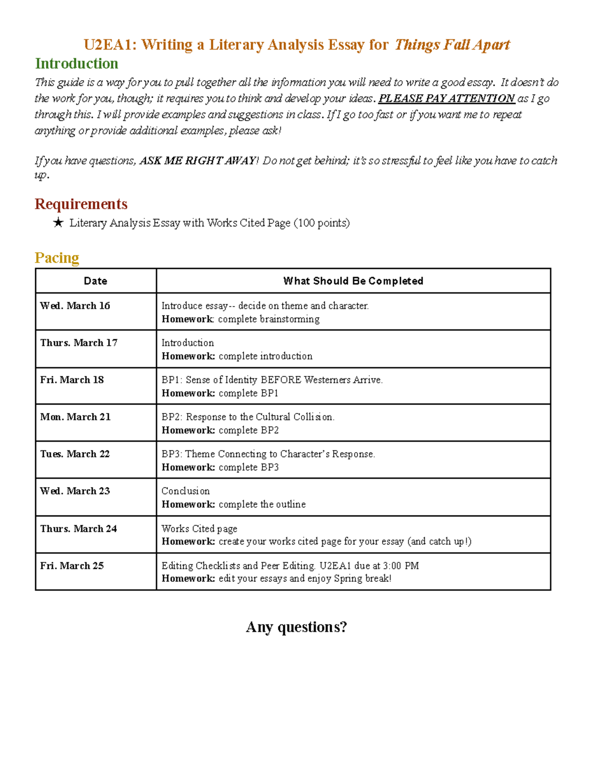 Kendall Nesbitt - U2EA1 2021-2022-2 - U2EA1: Writing a Literary ...