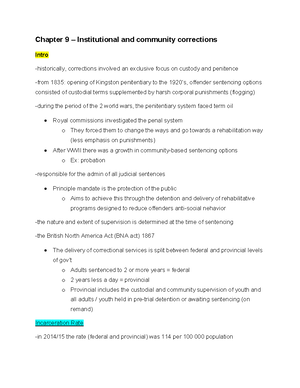 Crim justice test 2 - test 2 notes - Chapter 6 – Crim Law Law: set of ...