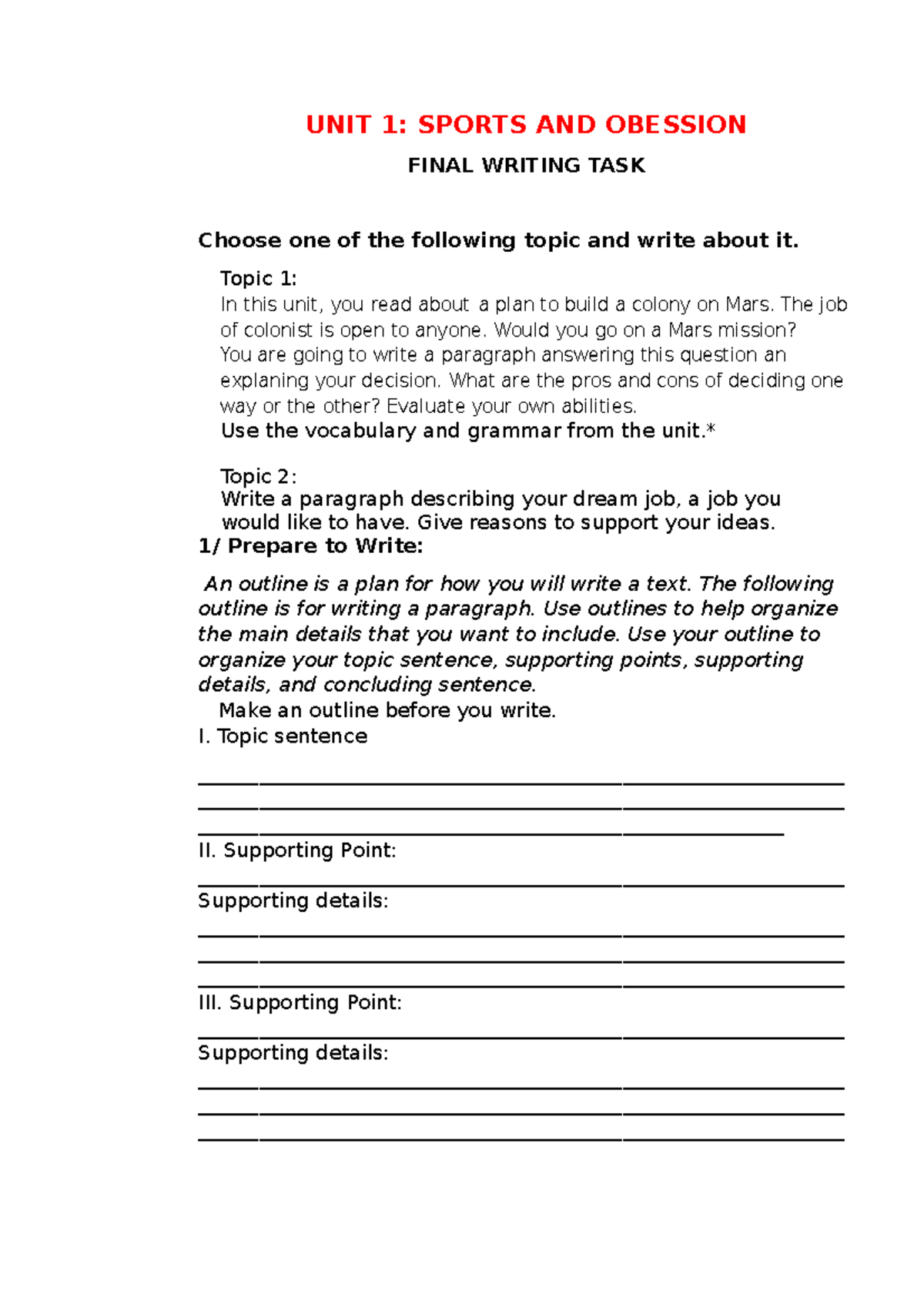 UNIT-3 - 0000000000000000000000000 - UNIT 1: SPORTS AND OBESSION FINAL ...