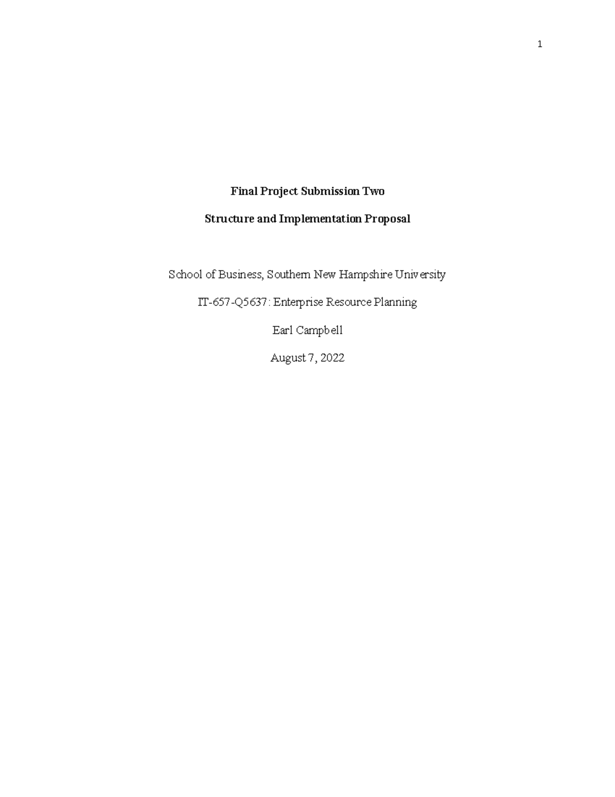 Final Project 2 - The reason is that the new ERP system can store massive amounts of data from ...