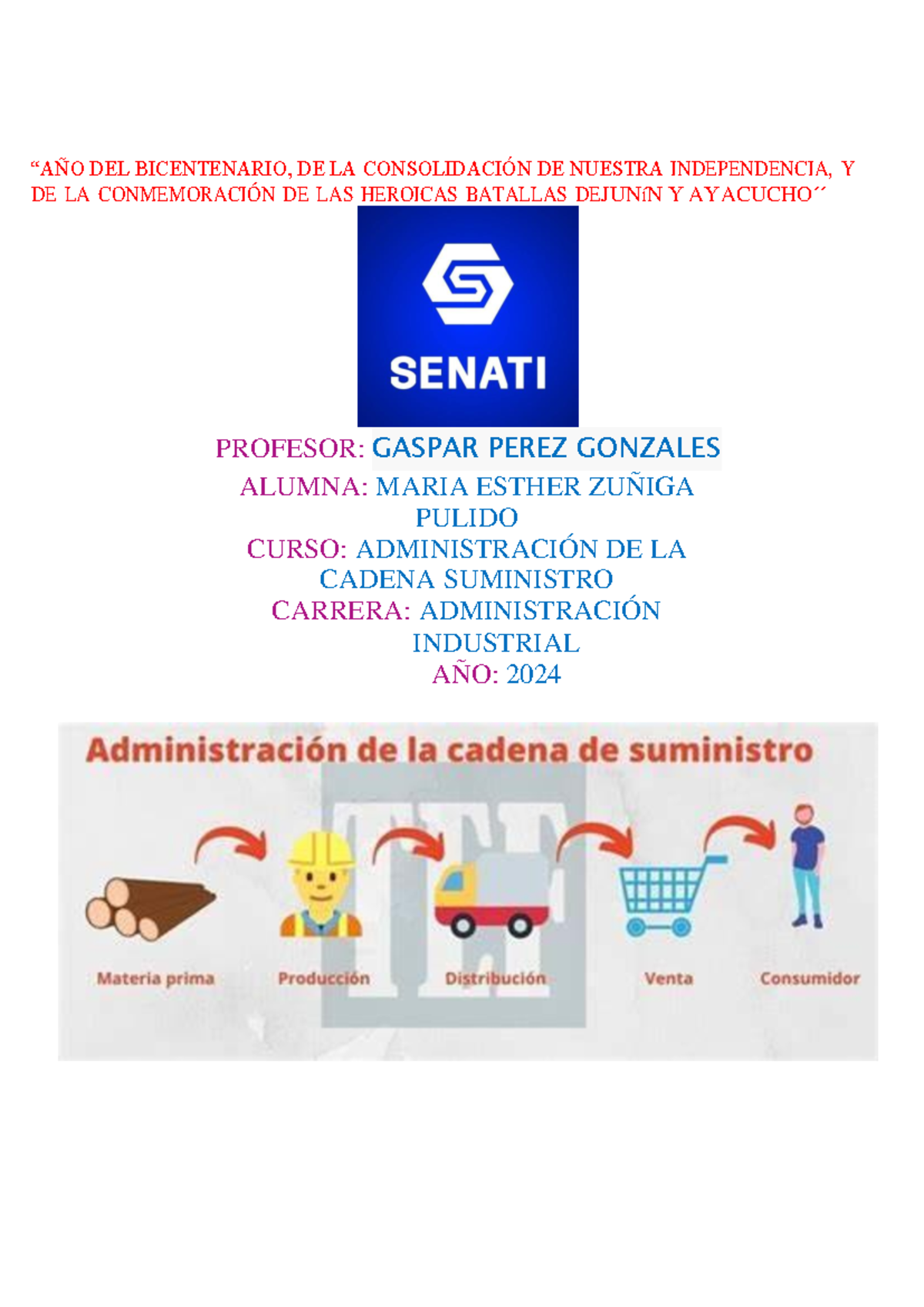 Entregable 01 senati - “AÑO DEL BICENTENARIO, DE LA CONSOLIDACIÓN DE ...