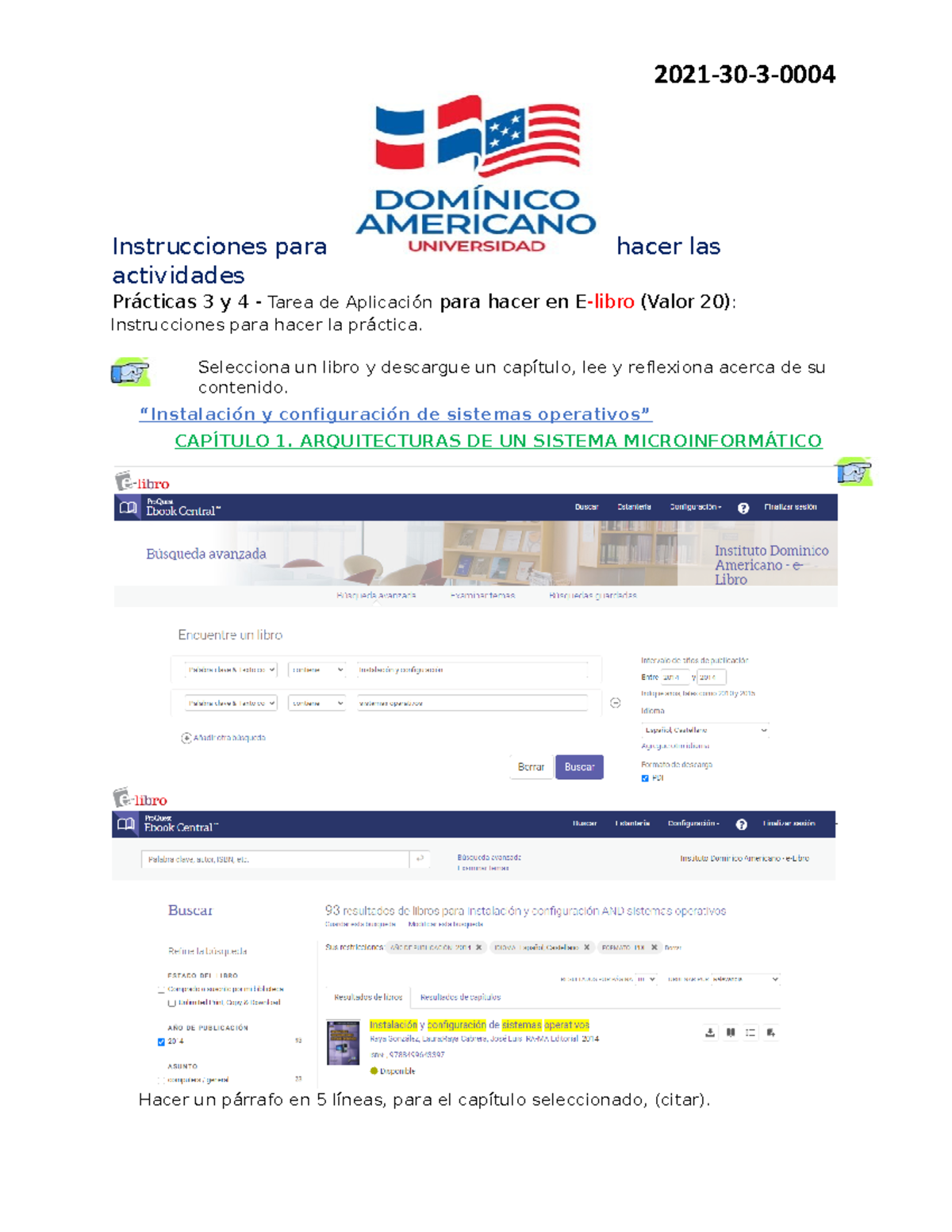 Uso Óptimo de la Base de Datos Ebsco y Elibro (Prácticas 4-5) - Instrucciones para hacer las ...