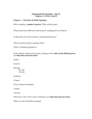 Exploring Public Speaking - Chapter 1(2) - Tagged - The Basics of ...