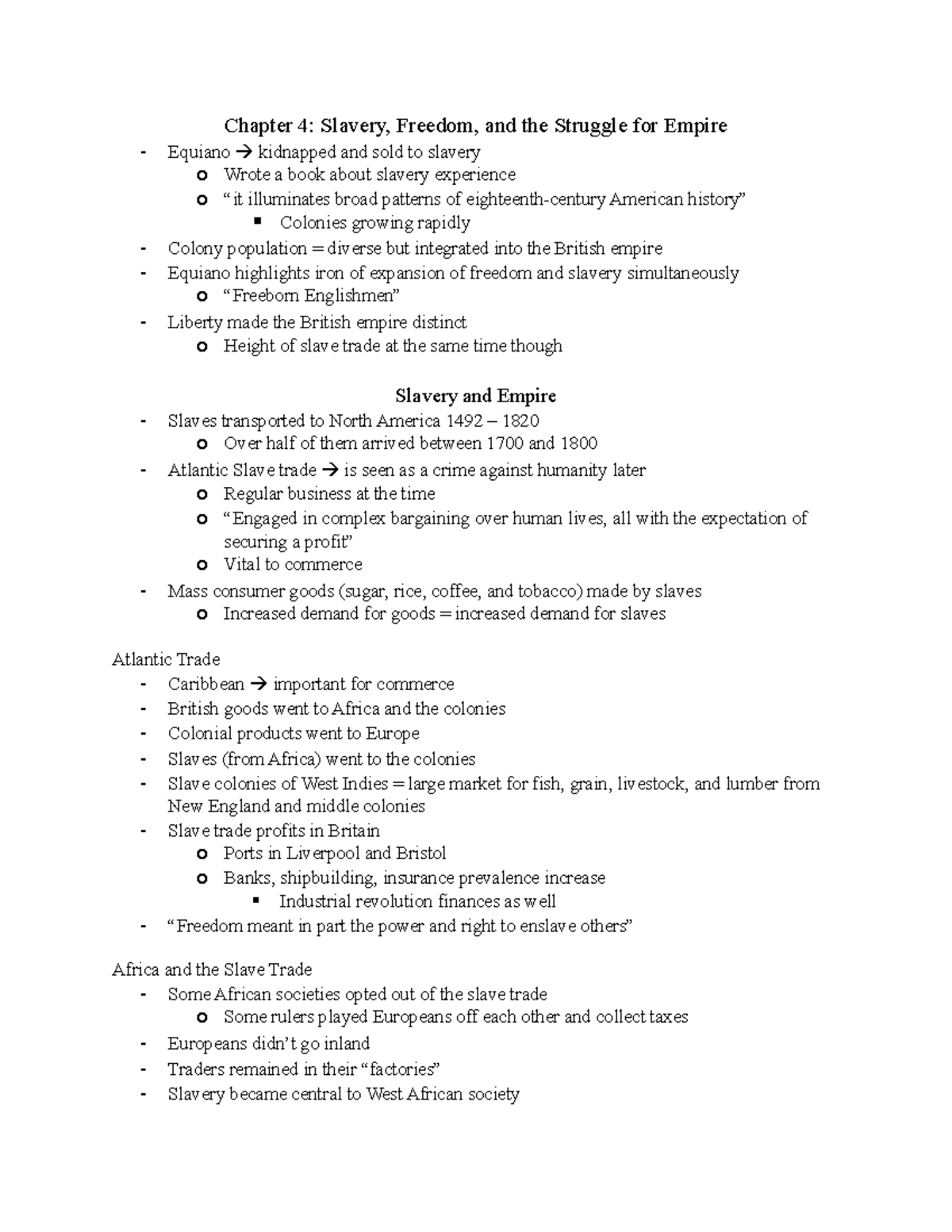 HY Ch 4 - This is a detailed chapter outline from Chapter 4 of Eric ...