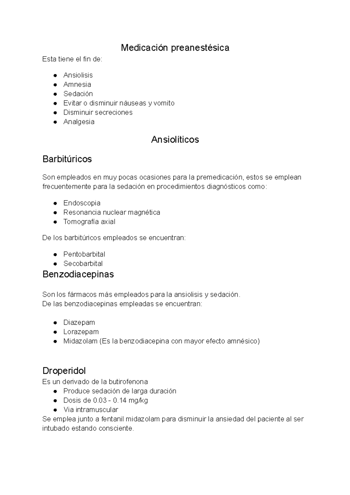 Medicamentos Preanestesicos - Medicación preanestésica Esta tiene el ...