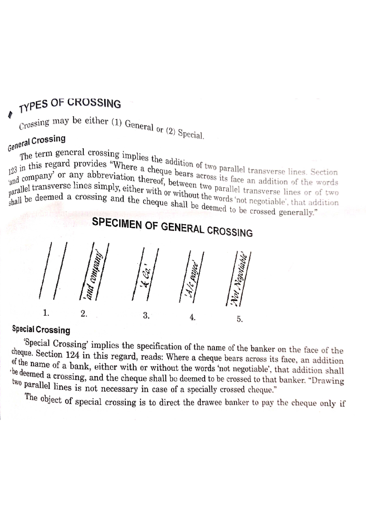 Types of crossing - Notes from book - MBA - Studocu