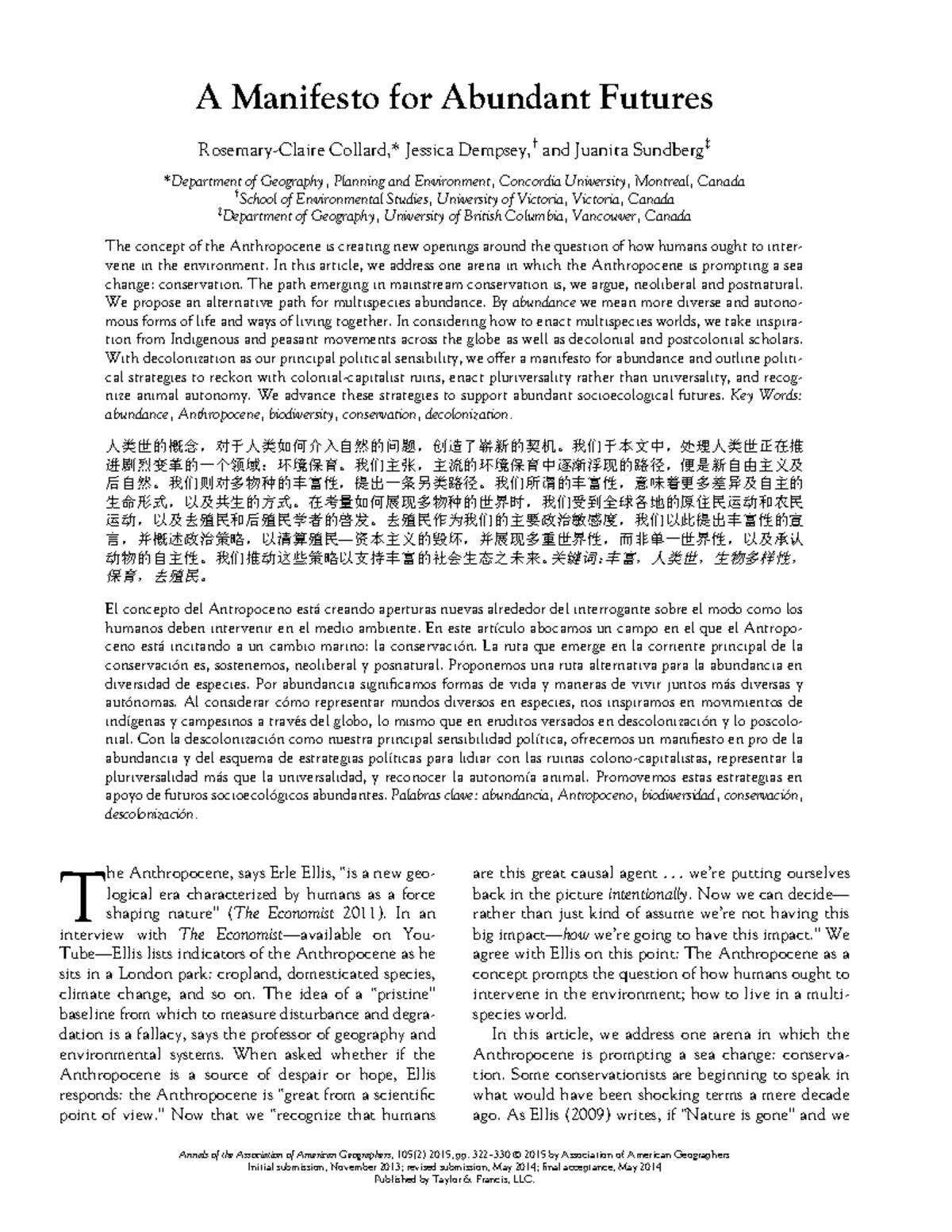 A Manifesto for Abundant Futures - A Manifesto for Abundant Futures ...