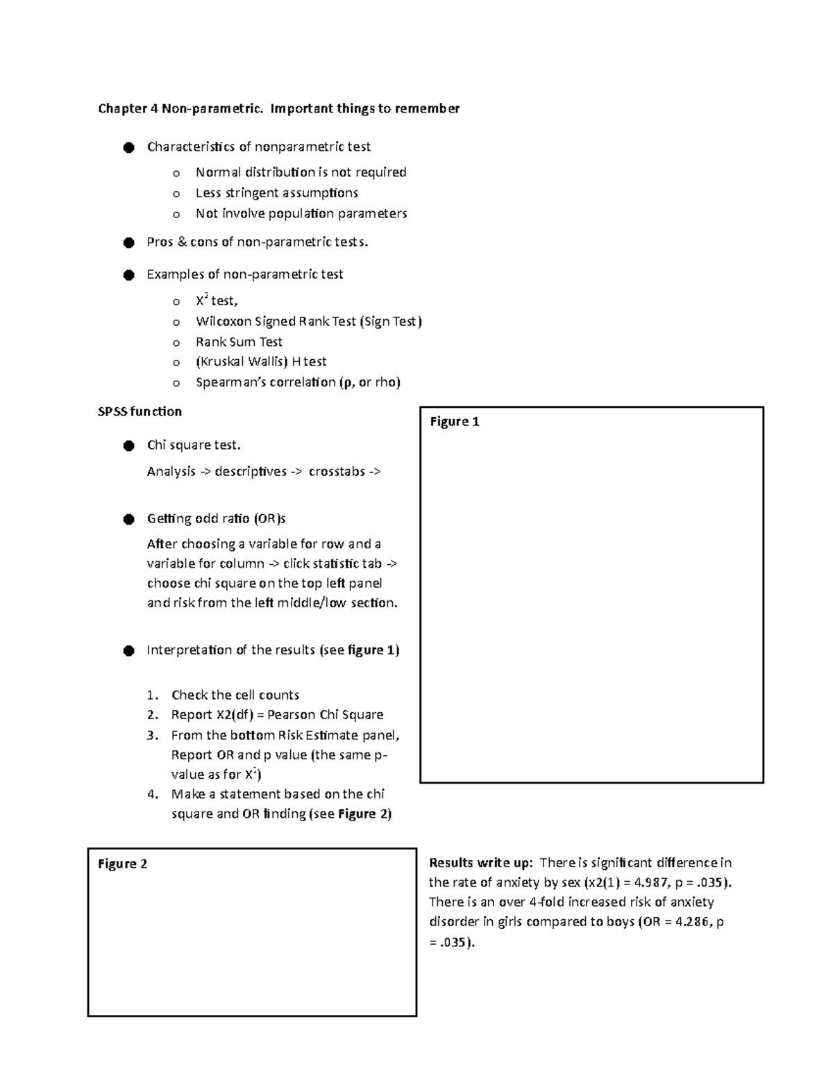 Chapter 4 Non-parametric - Chapter 4 Non-parametric. Important things ...