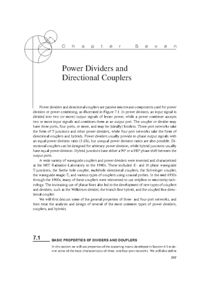 Power Dividers and Directional Couplers-1-134-4 - Chapter 7: Power Dividers and Directional ...