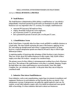 Chapter 4 Business Lecture Notes - CHOOSING A FORM OF BUSINESS ...