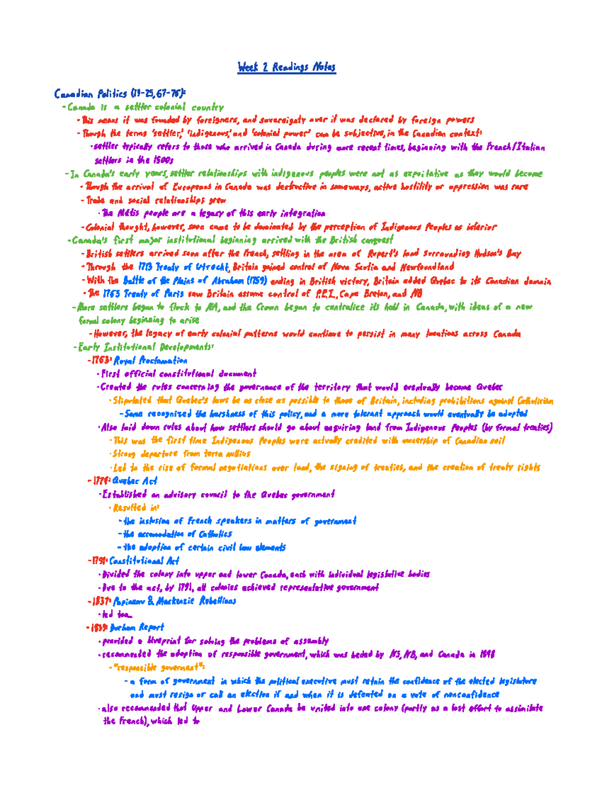 Institutional Foundations Readings - Week 2 Readings Notes ...