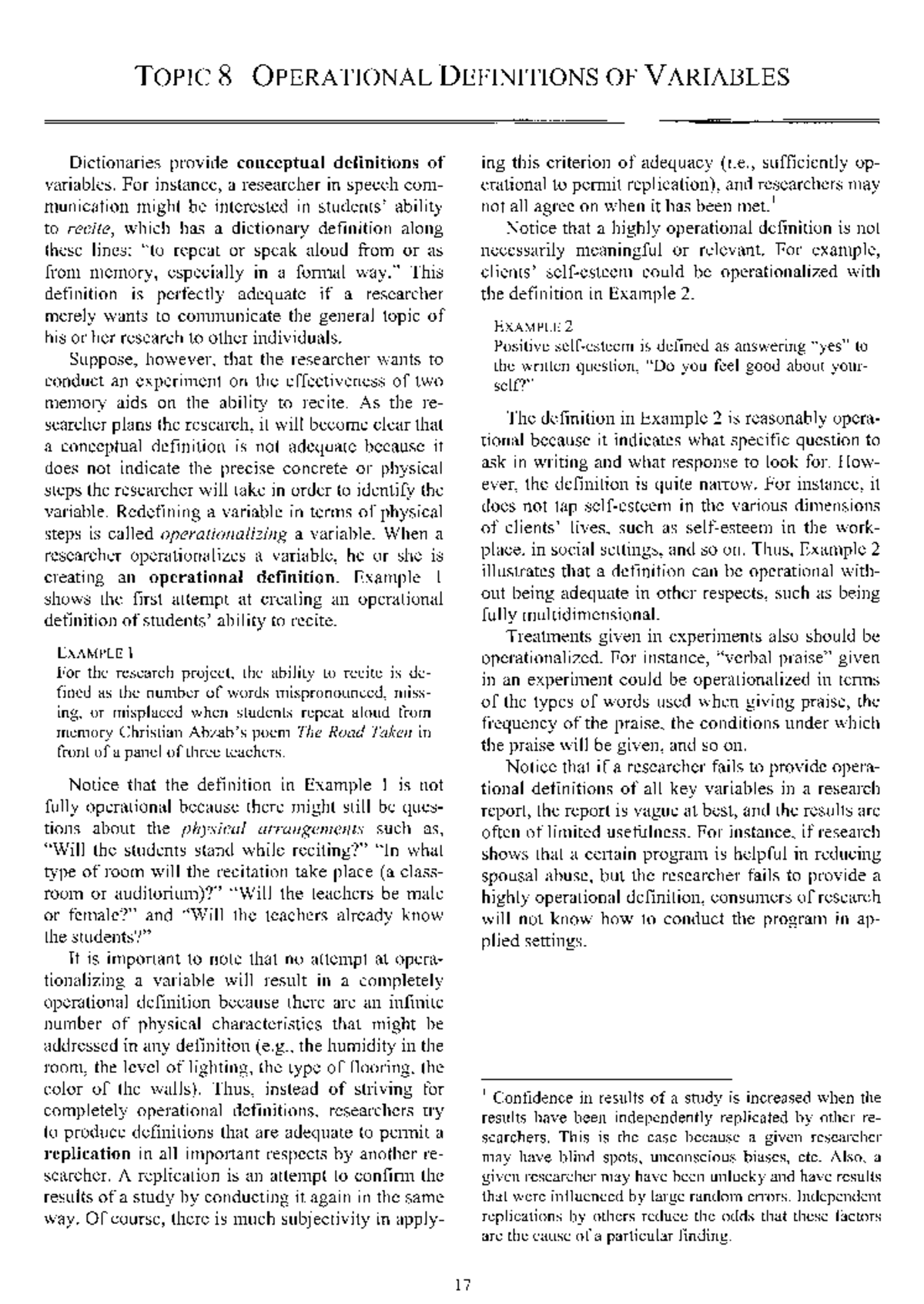Operational Definitrions of Variables - TOPIC 8 OPERATIONAL DEFINITIONS ...