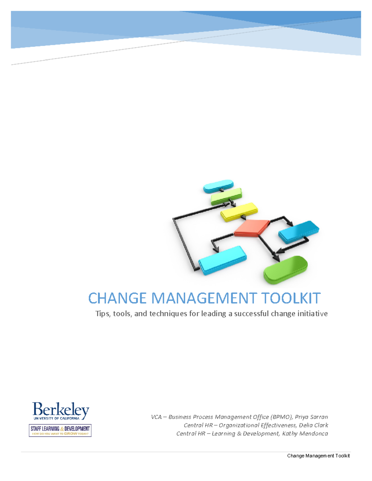 Change Management Toolkit - Change Management Toolkit CHANGE MANAGEMENT ...