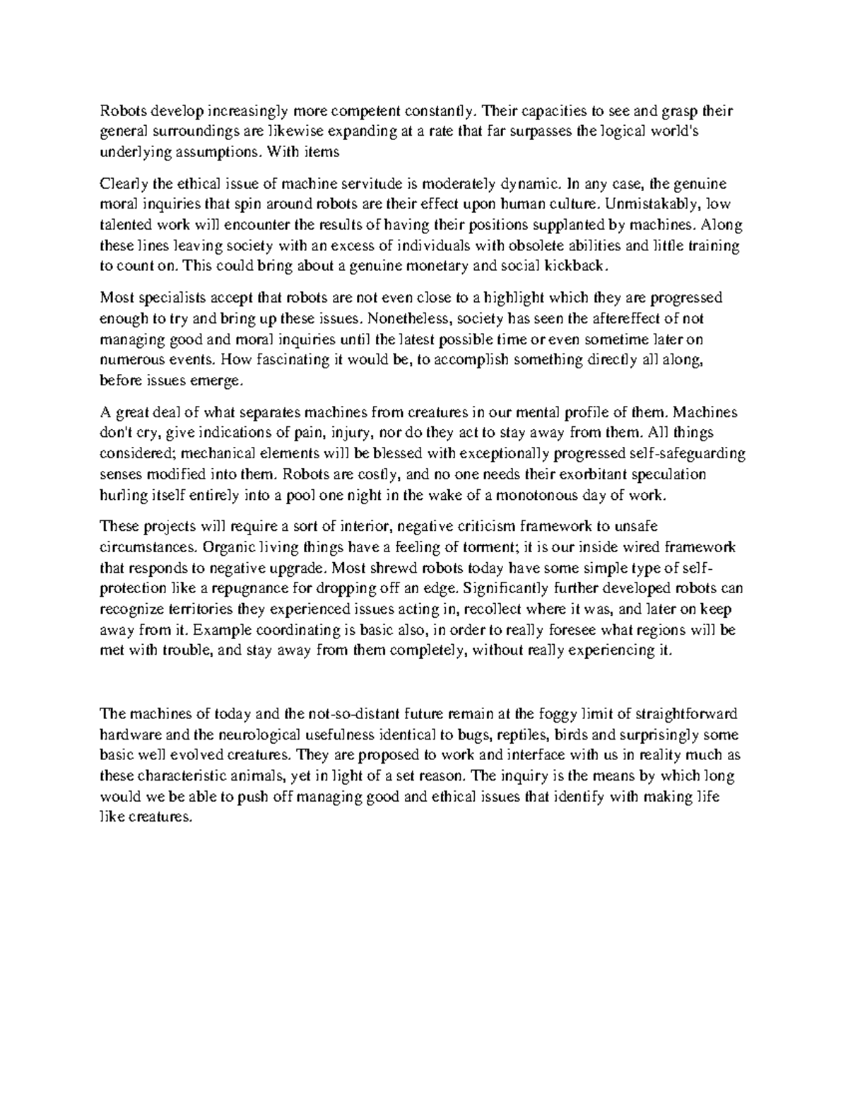 Ethical dilemmas of robotics - Robots develop increasingly more ...