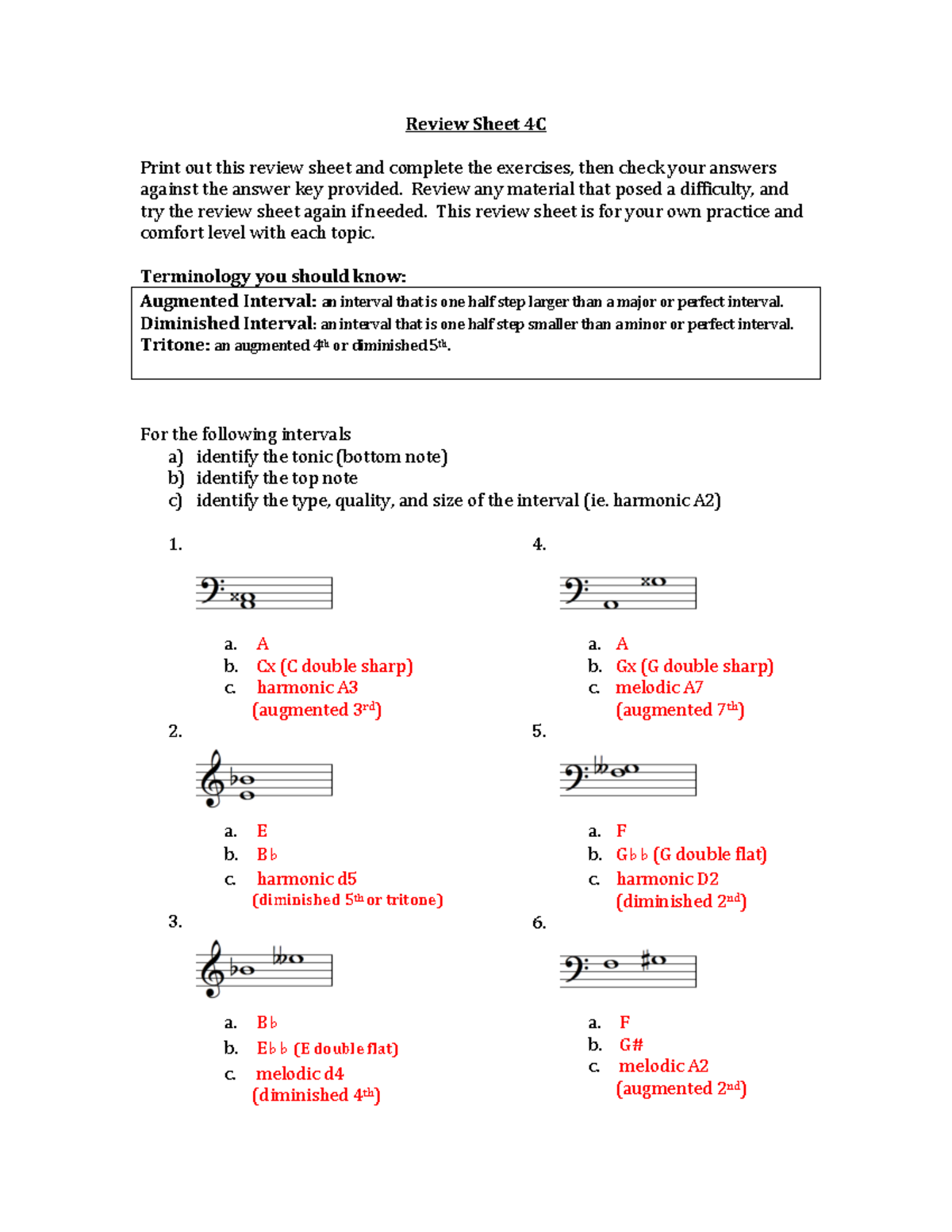 Answer Sheet 4C - Assignment practice materials ;) - Review Sheet 4C ...