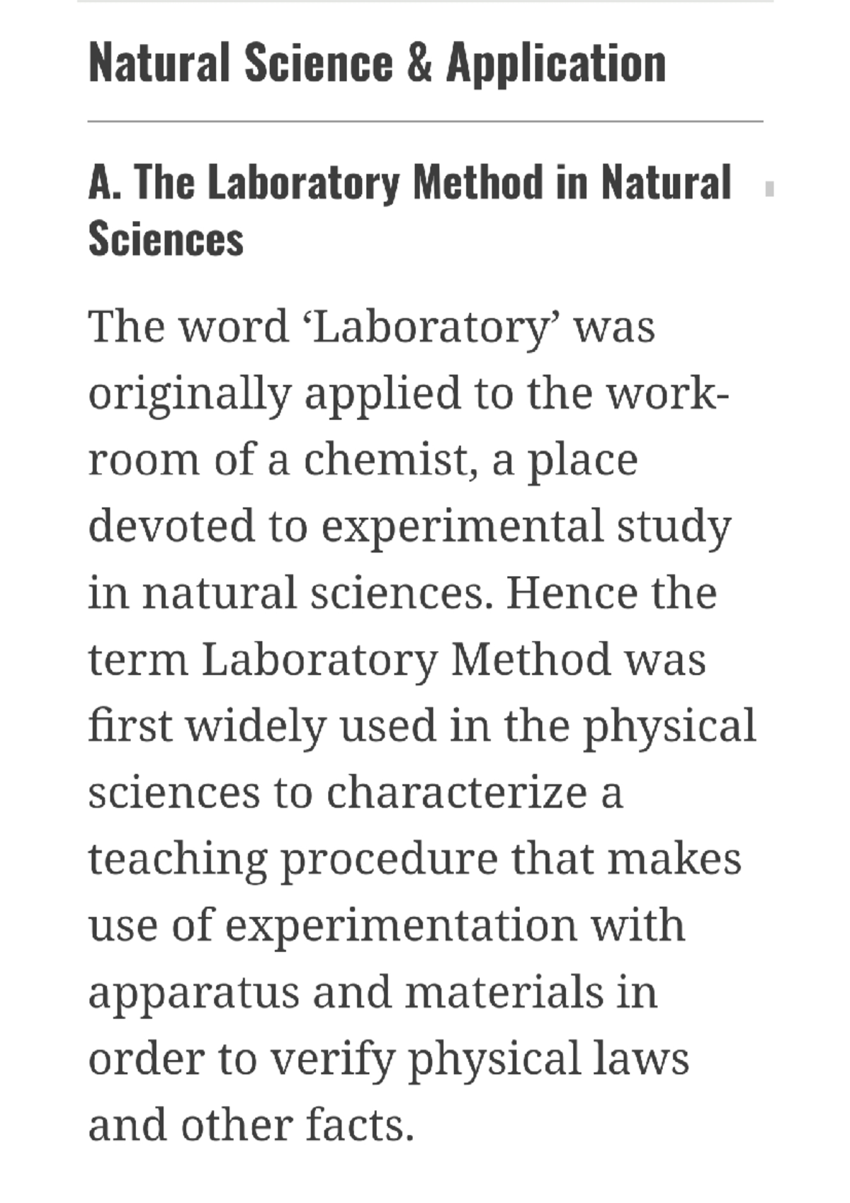 Natural Science application - BEd Natural Science - Studocu