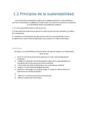 1.2 Principios de la sustentabilidad en desarrollo sustentable - 1 Principios de la ...