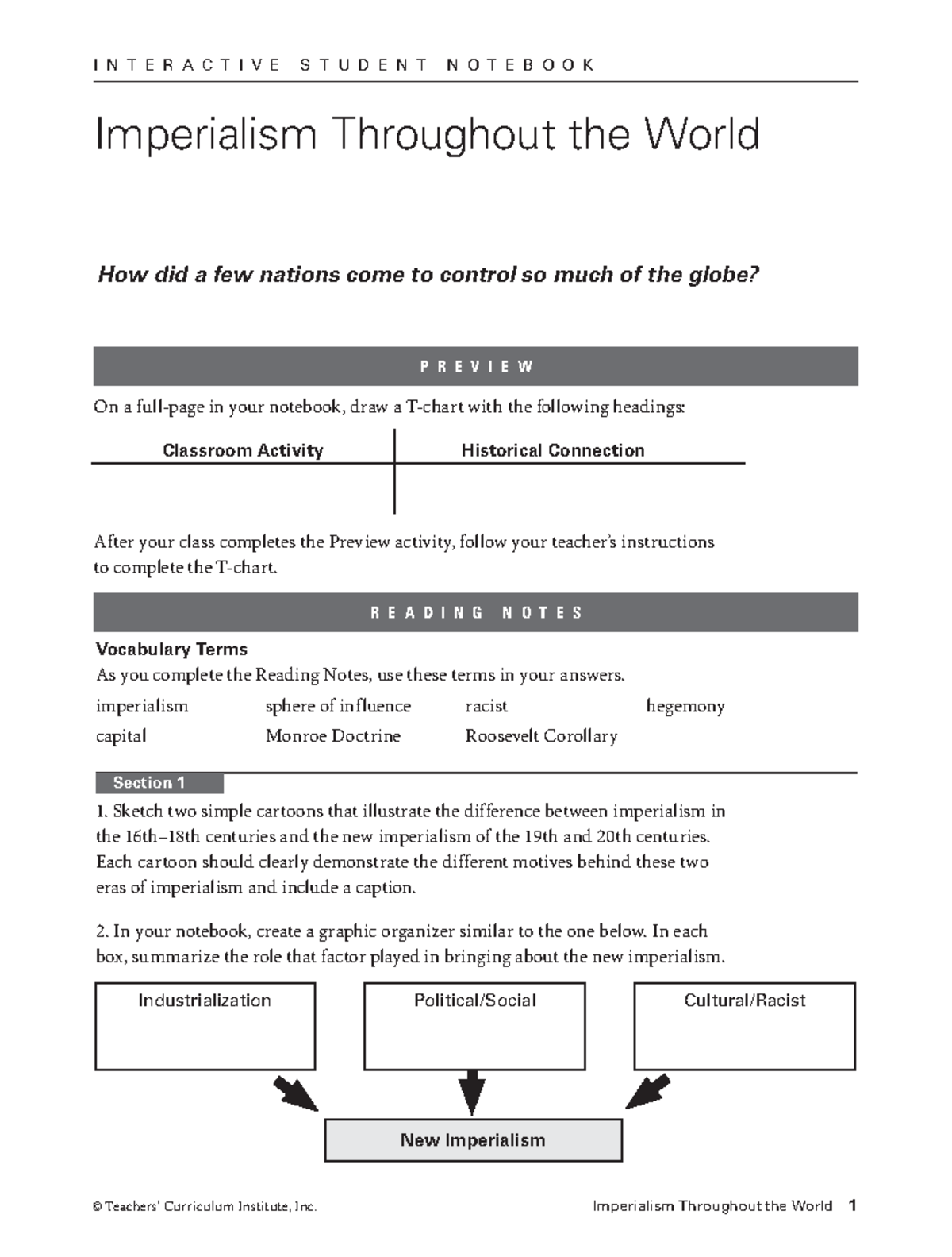 Interactive Student Notebook - I N T E R A C T I V E S T U D E N T N O ...