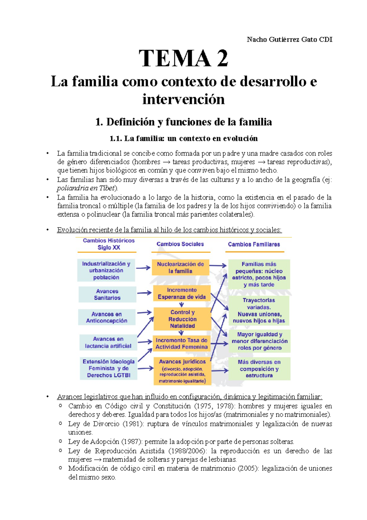 TEMA 2 La familia como contexto de desarrollo e intervención - Nacho Gutiérrez Gato CDI TEMA 2 ...