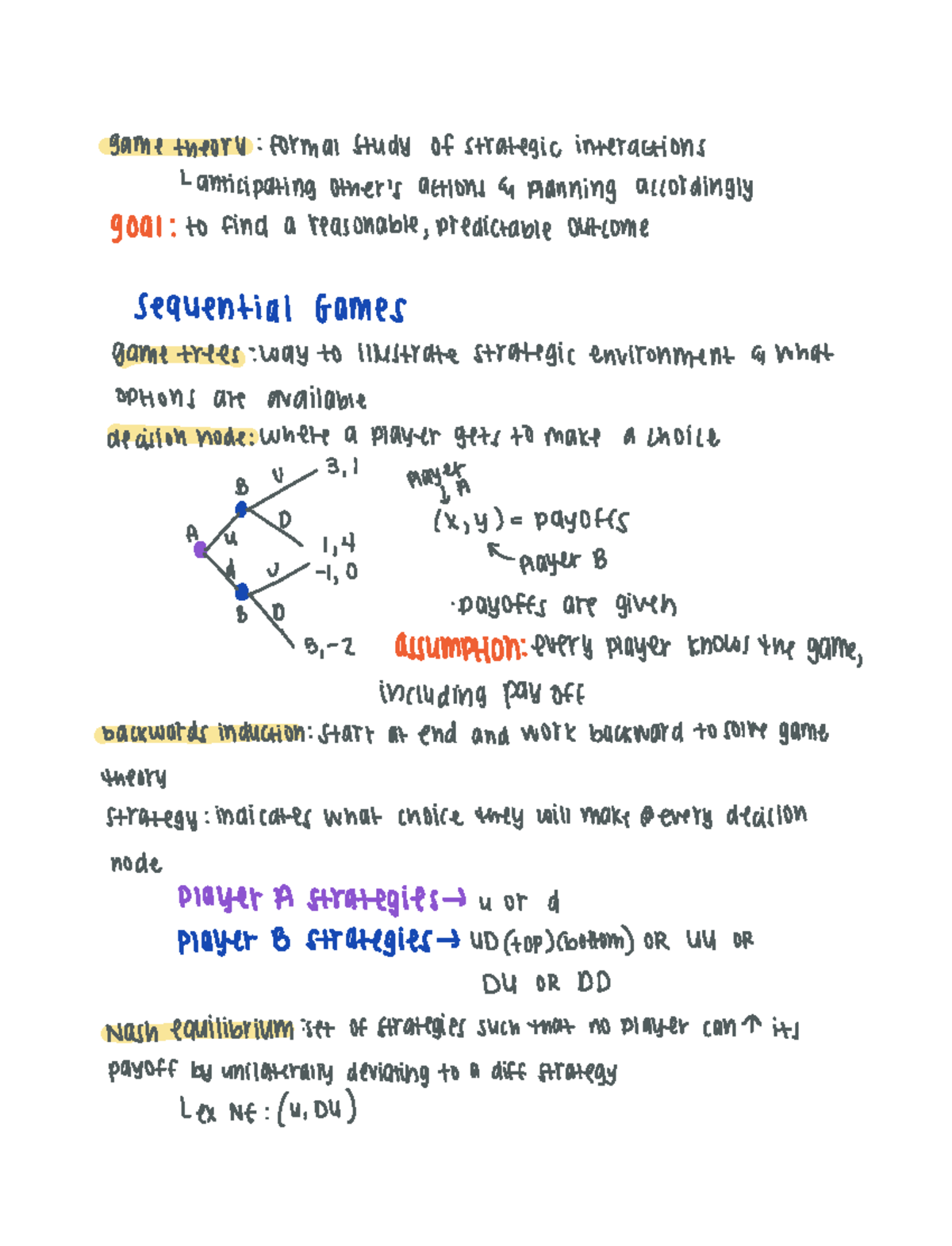 Game theory - Professor Joshua Abel - game theory formal Study of ...