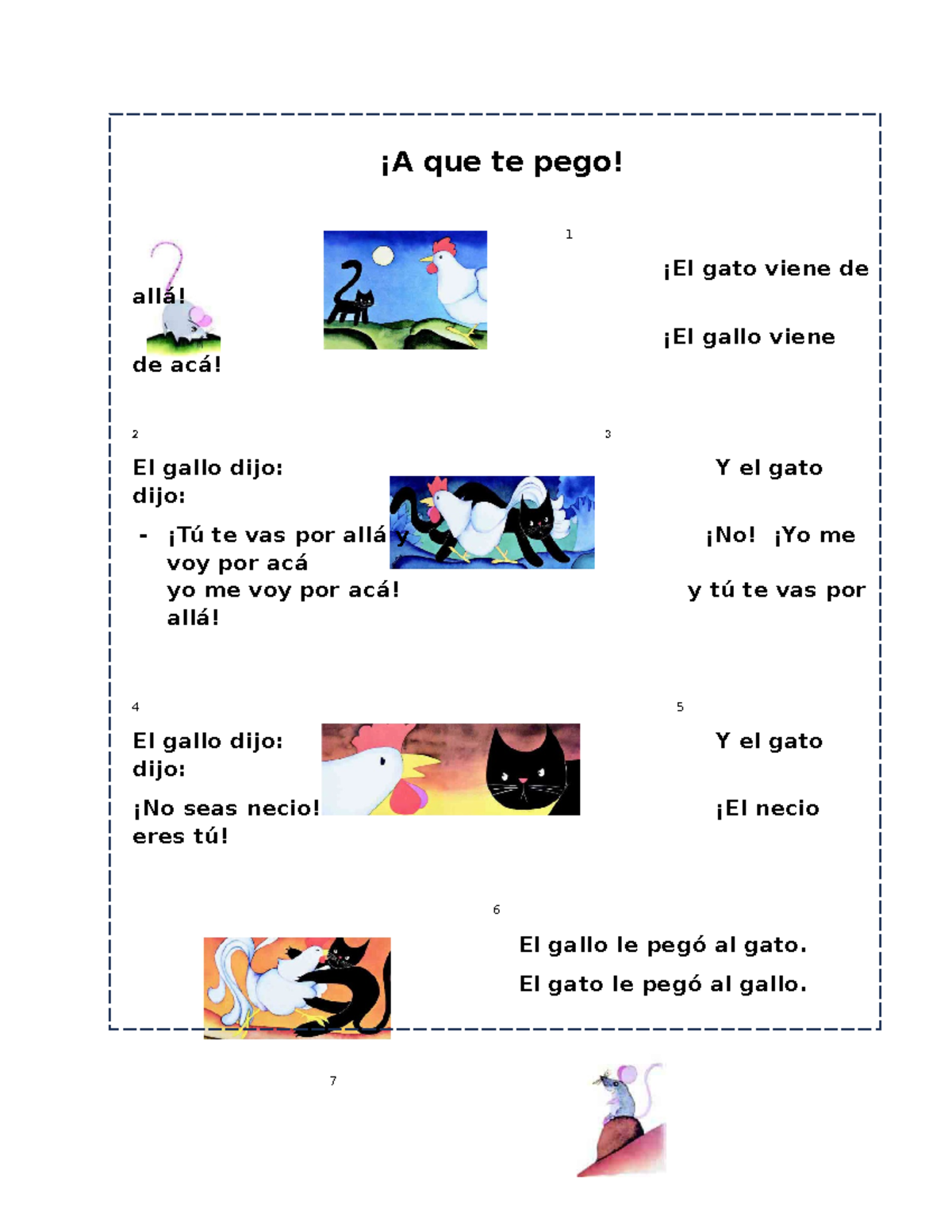 A que te pego - cuento infantil - ¡A que te pego! 1 ¡El gato viene de ...