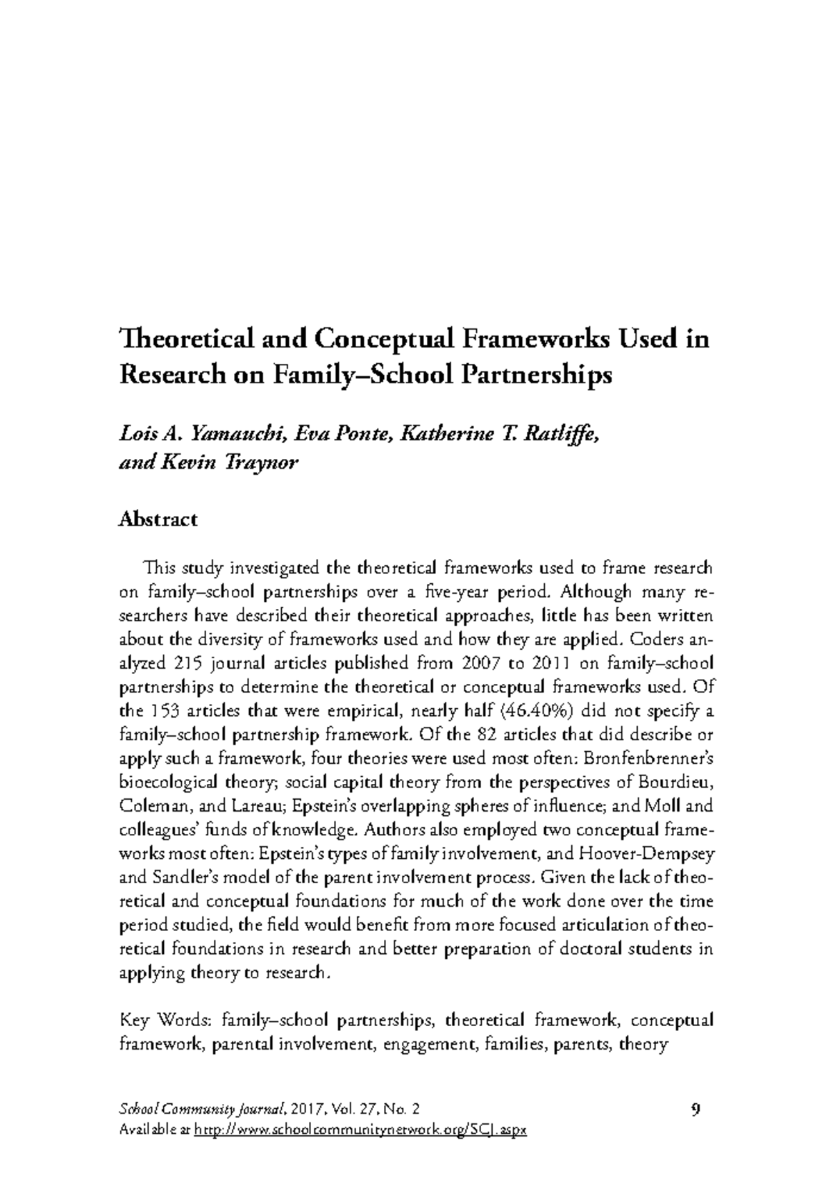 EJ1165647 - Need to know the answer - School Community Journal, 2017 ...