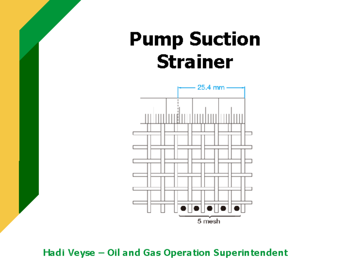 Pump Suction Strainer - Pump Suction Strainer Hadi Veyse – Oil and Gas ...