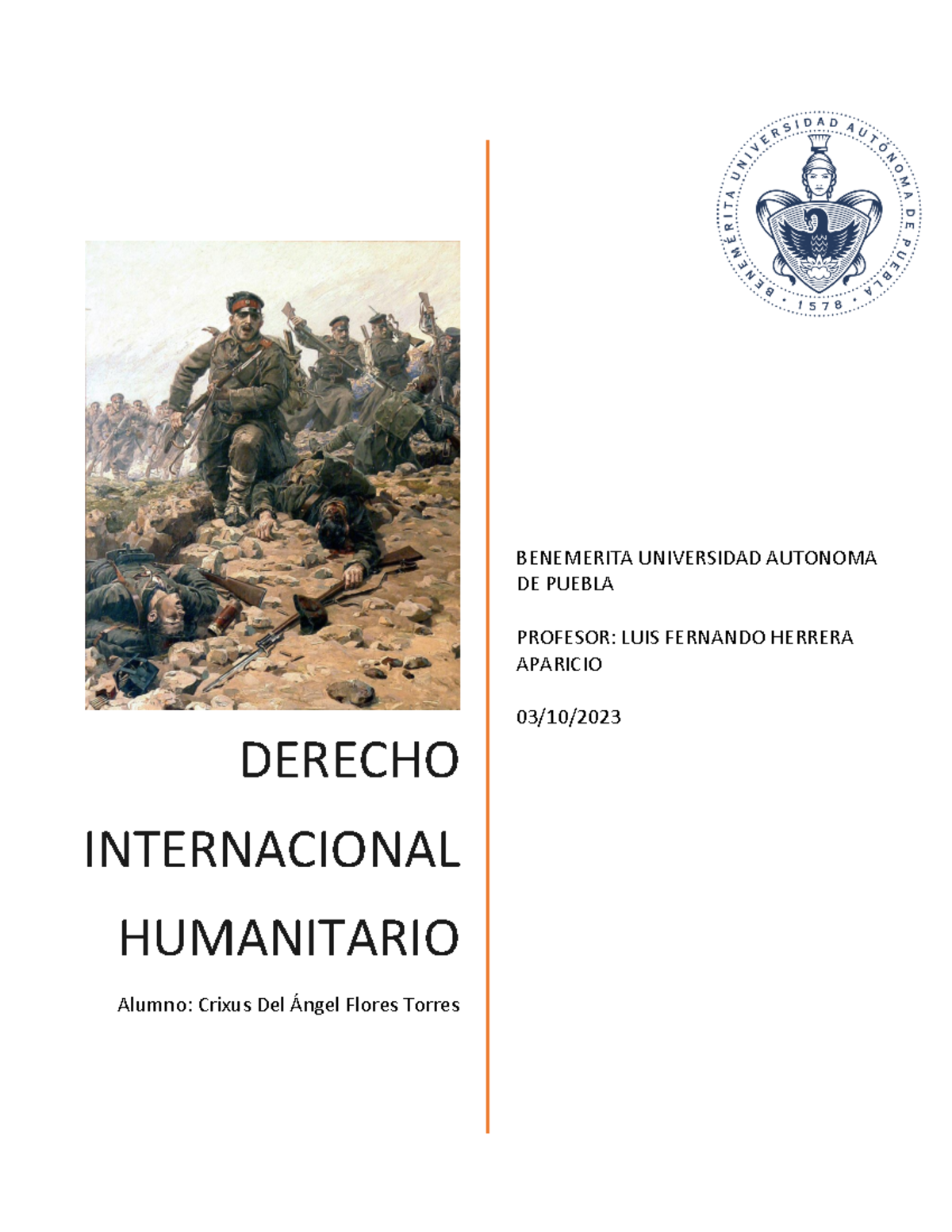 Derecho internacional humanitario - DERECHO INTERNACIONAL HUMANITARIO ...