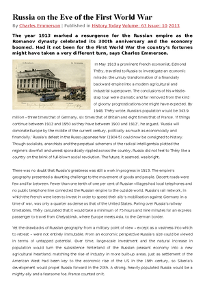 Russia 1855-1964 Revision Pack - Tsarist and Communist Russia Revision ...