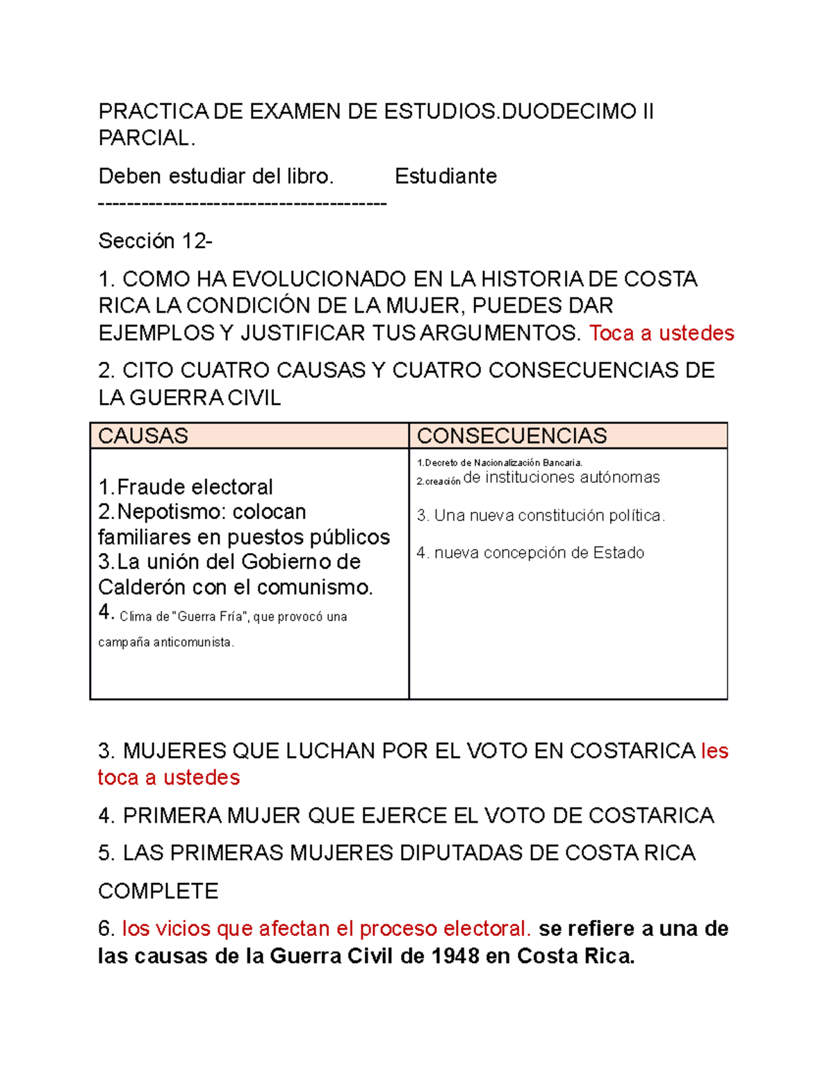 Practica DE Examen DE Estudios - PRACTICA DE EXAMEN DE ESTUDIOS II ...