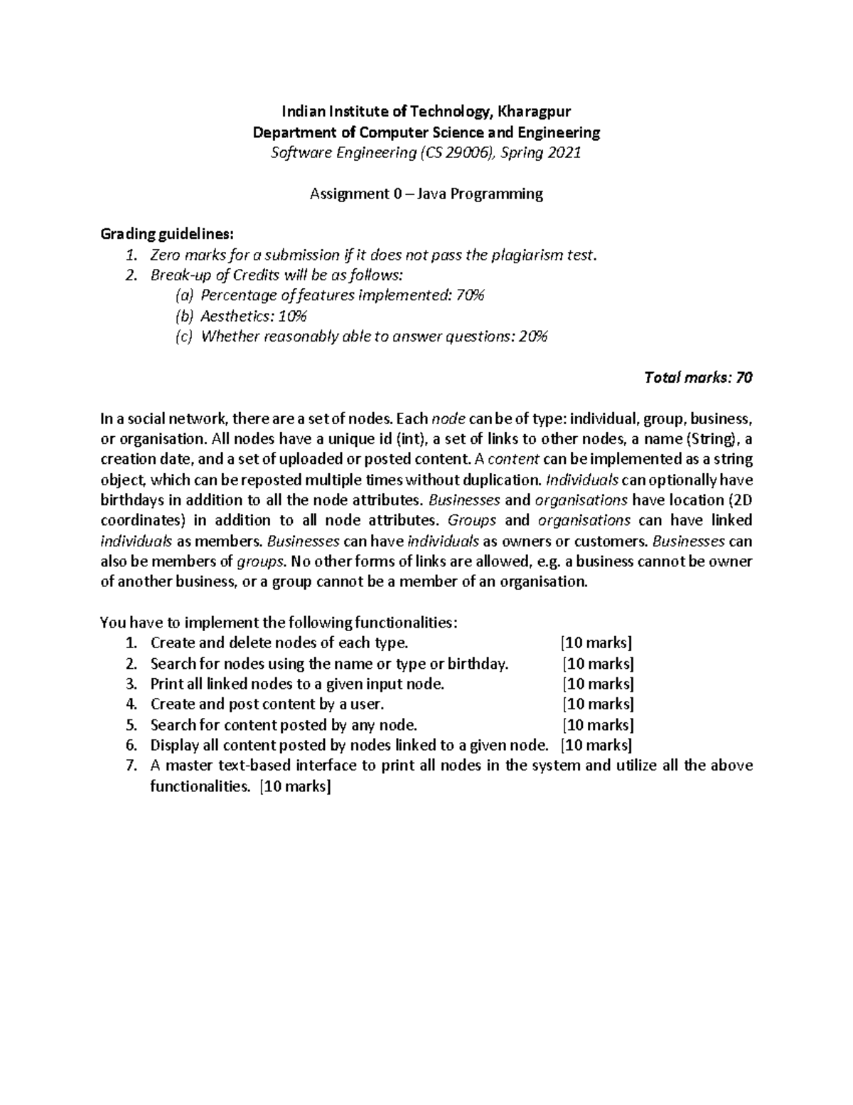 Assignment___ALL - Indian Institute of Technology, Kharagpur Department ...