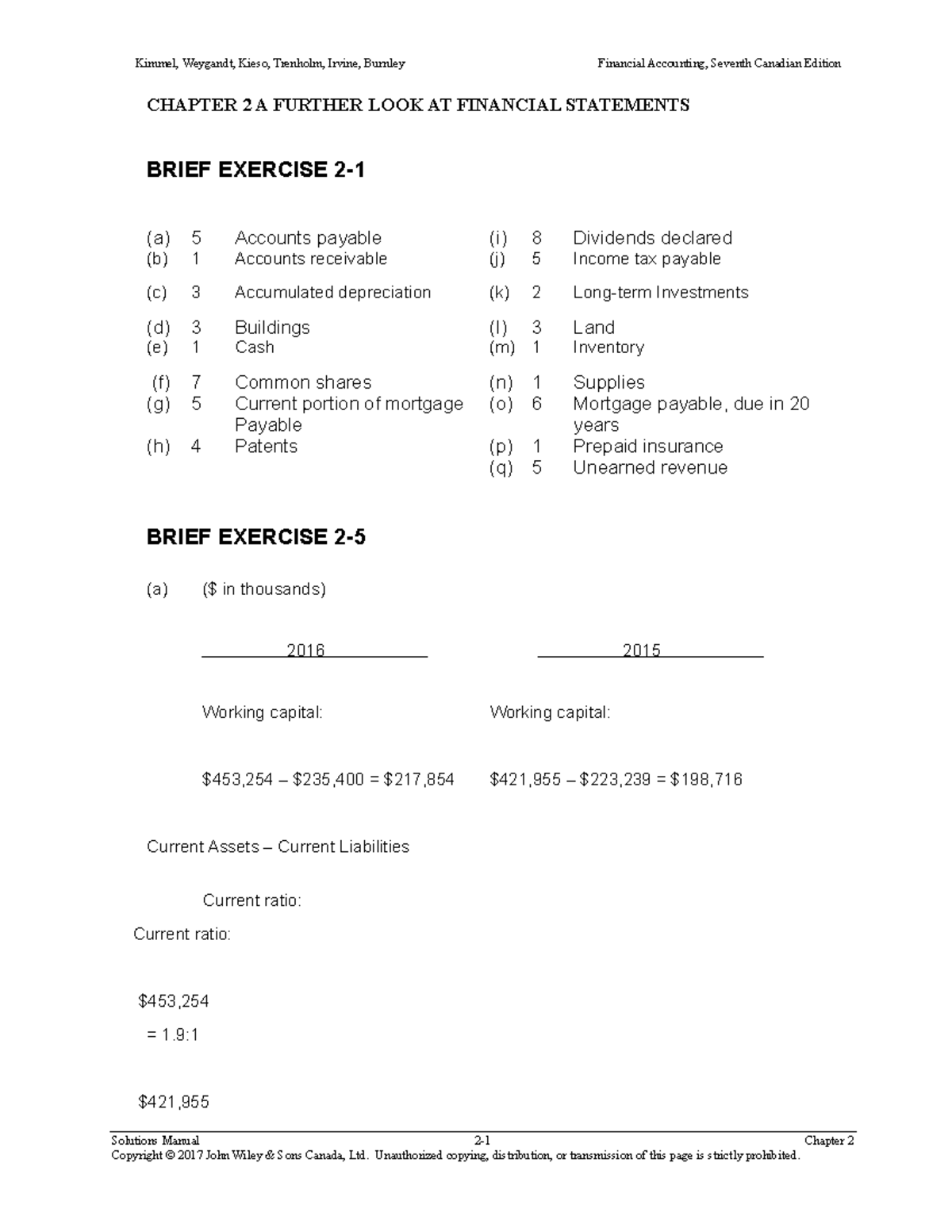 Chapter 2 solutions for adm1340 - CHAPTER 2 A FURTHER LOOK AT FINANCIAL ...