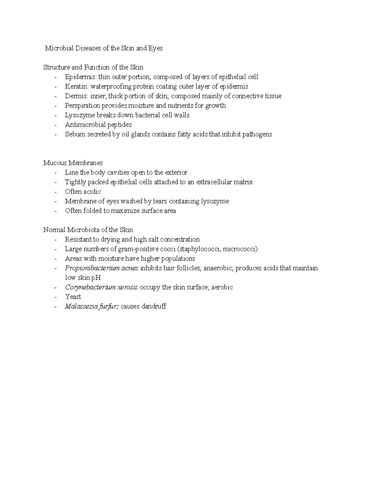 Diseases of eye, skin, nails - Microbial Diseases of the Skin and Eyes ...