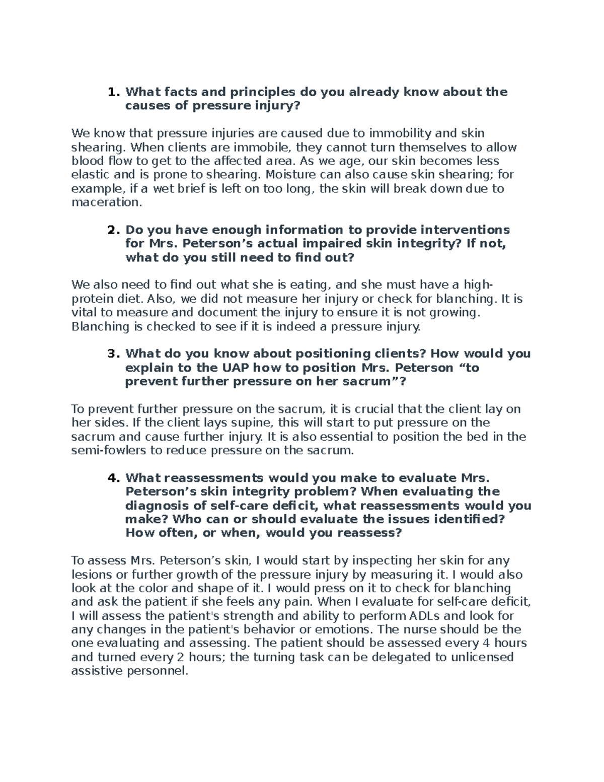 Full spectrum Nursing Model with Nicole Peterson - What facts and ...