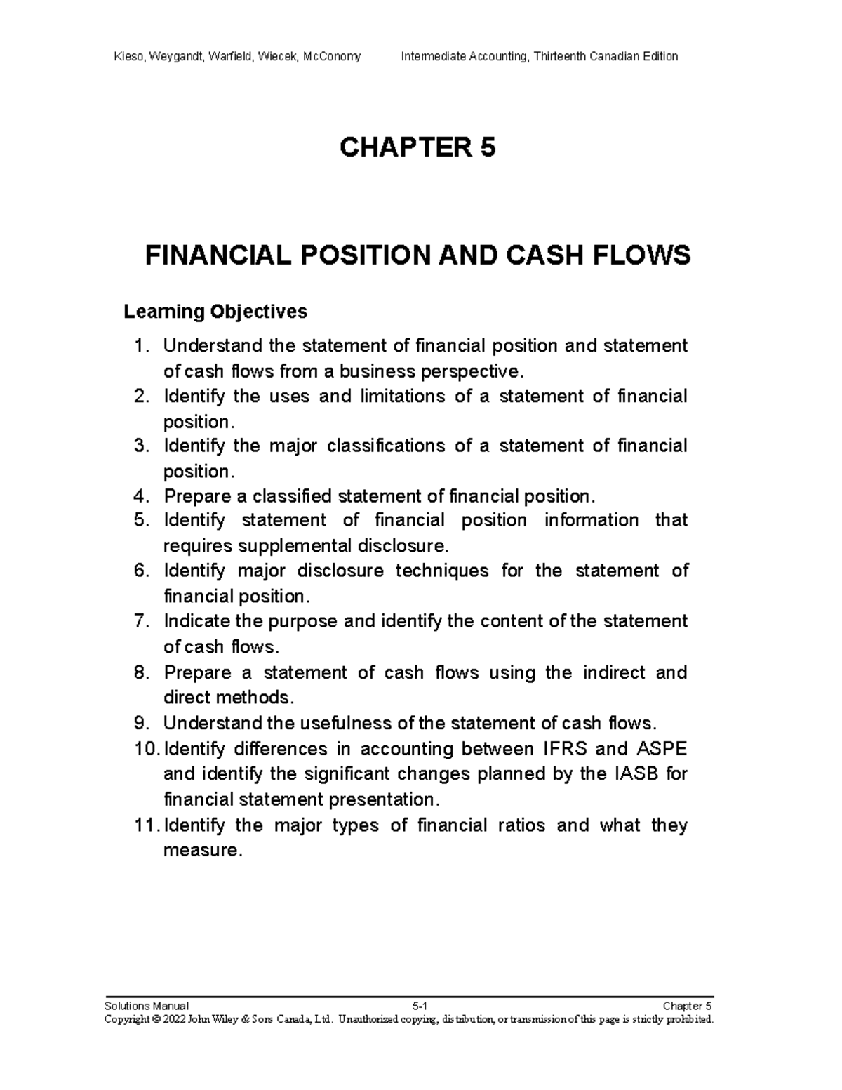 Intermediate Financial Account CH5 SOL MAN - CHAPTER 5 FINANCIAL ...